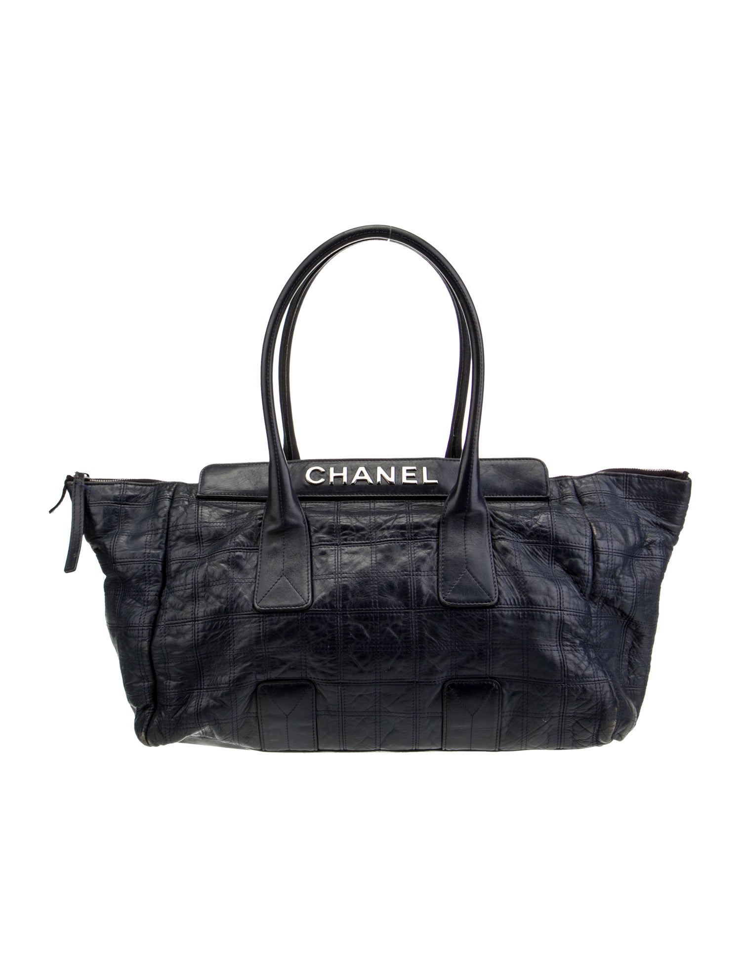 Chanel Square Stitch LAX Tote - Blue Totes, Handbags - CHA1023148 | The ...