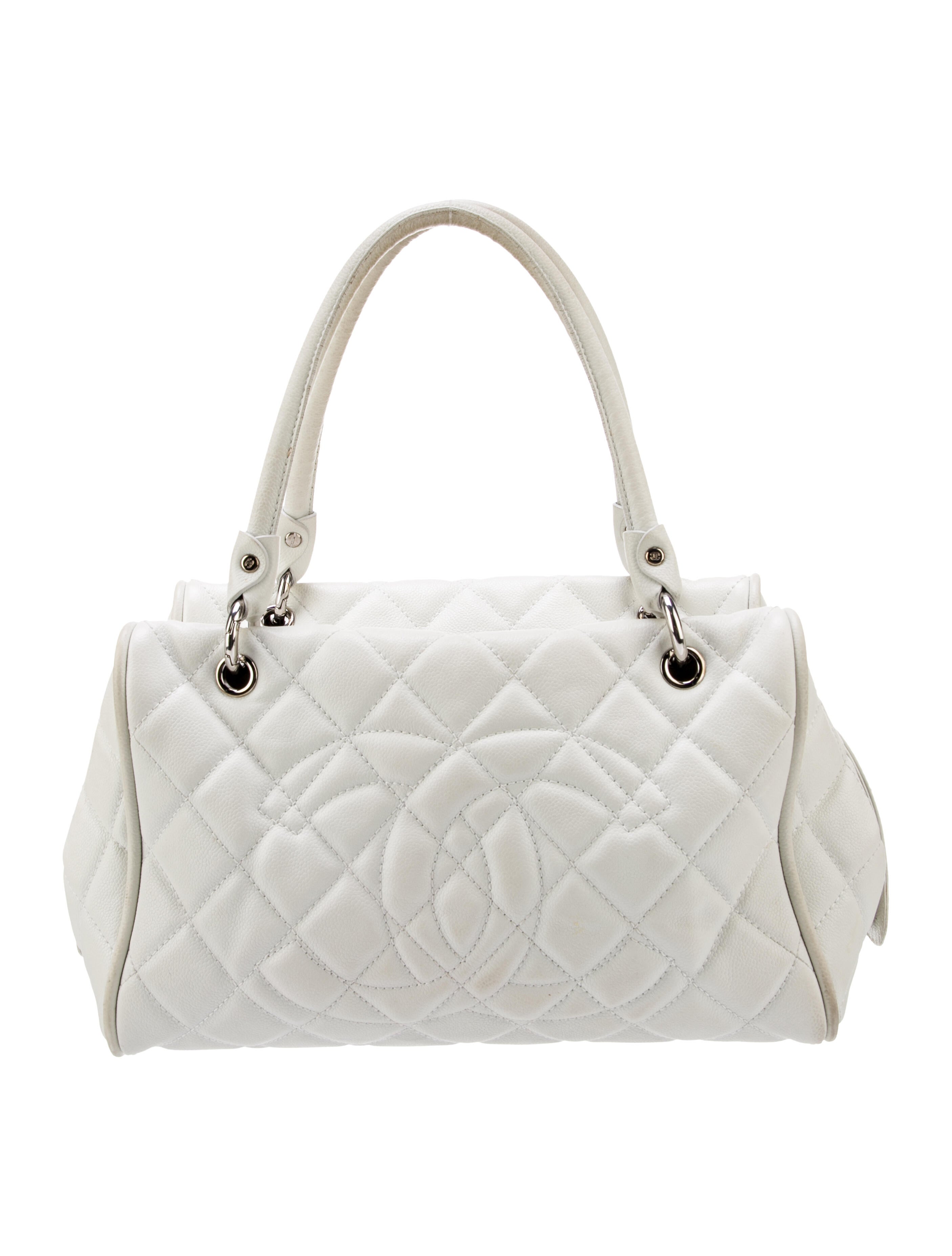 Chanel Timeless Bowler Bag - White Shoulder Bags, Handbags - CHA1024029 ...
