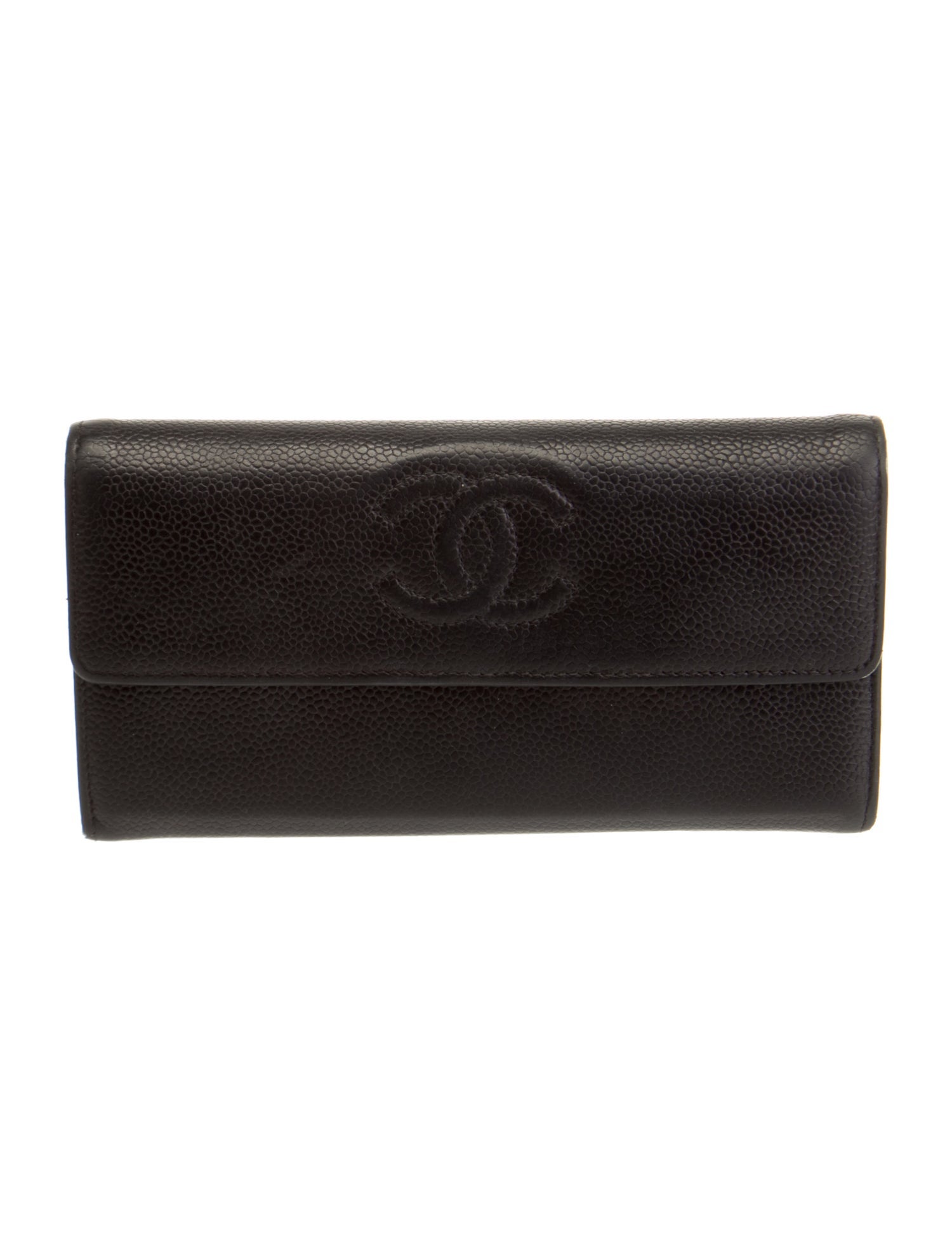 Chanel Timeless Continental Interlocking CC Logo Continental Wallet ...