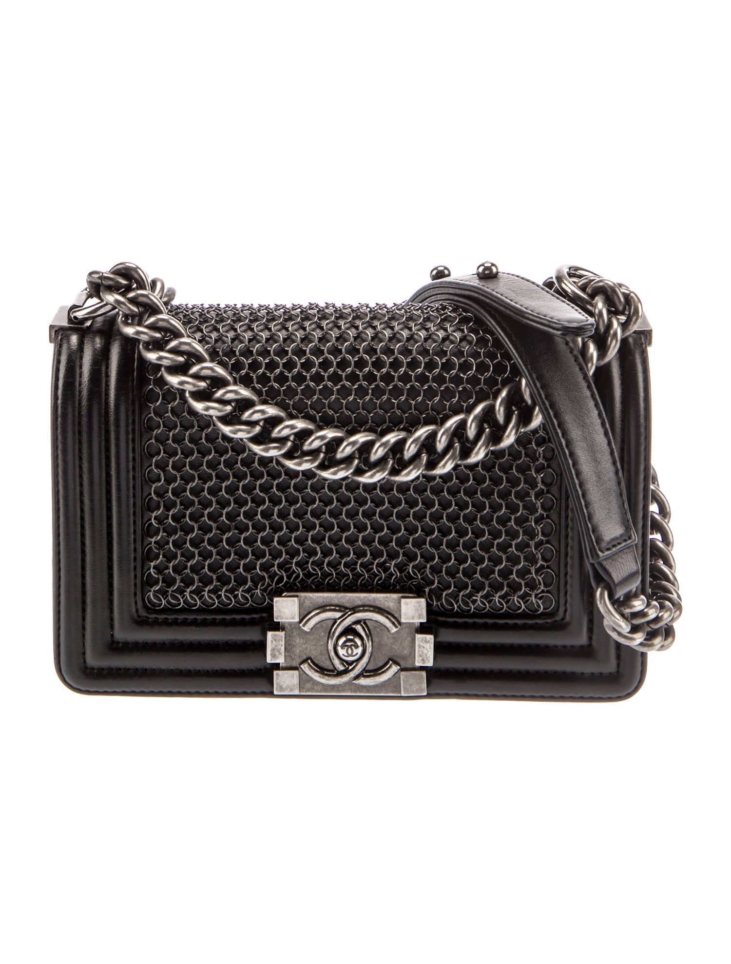 Chanel Medium 3D Pleated Boy Bag - Black Shoulder Bags, Handbags ...