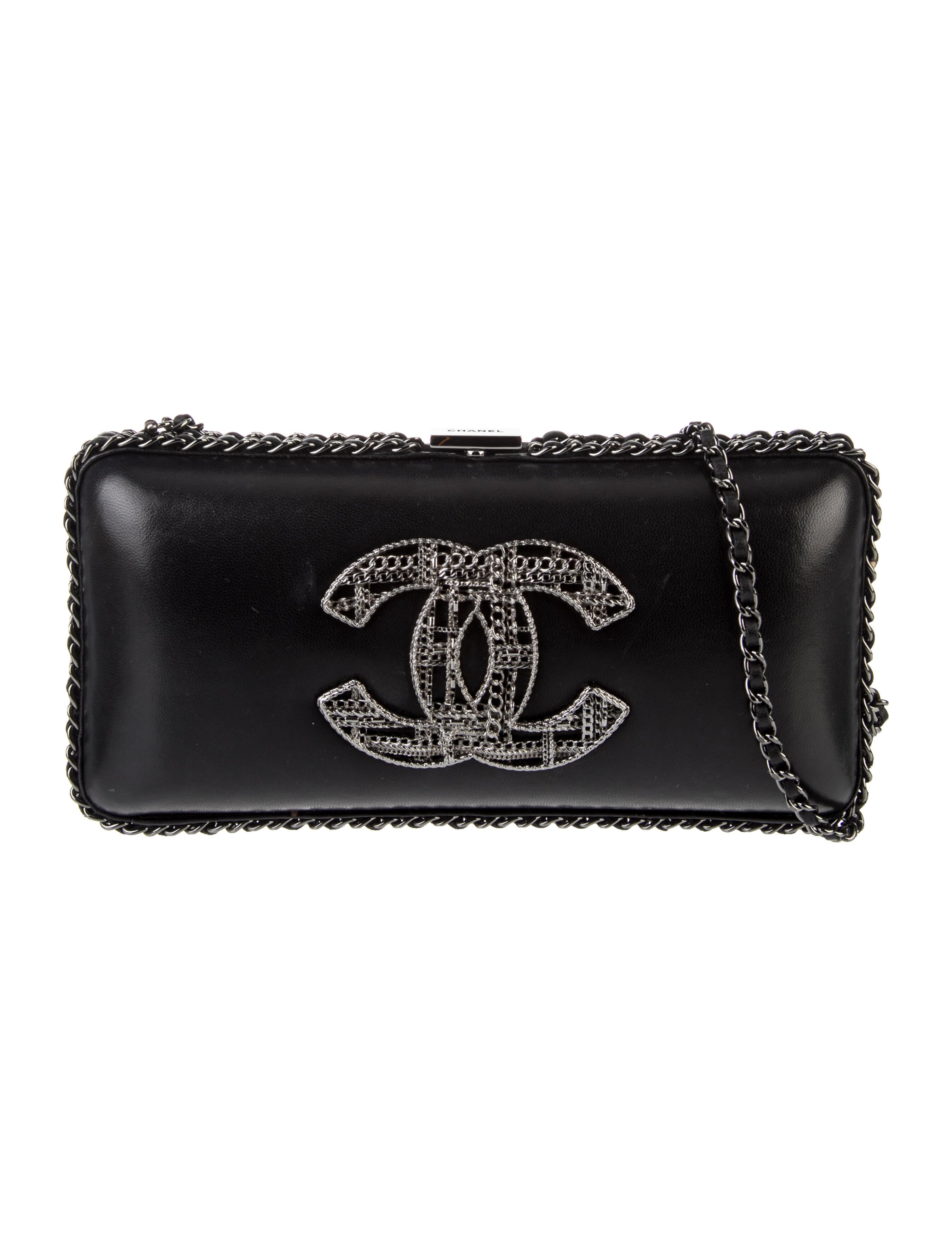 Chanel Quilted Chain Around Clutch - Black Crossbody Bags, Handbags ...