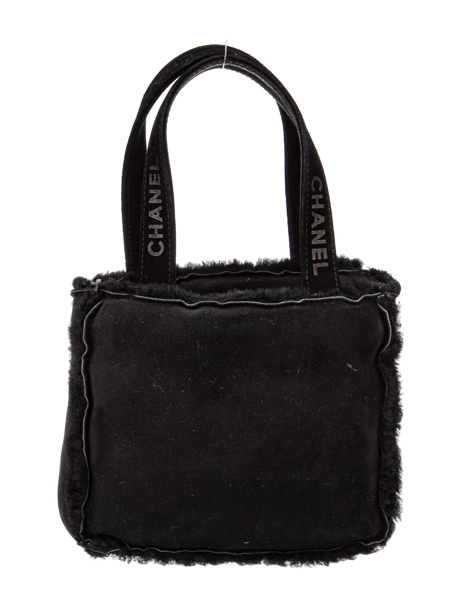 Chanel Mini Shearling Tote - Black Mini Bags, Handbags - CHA1028897 ...