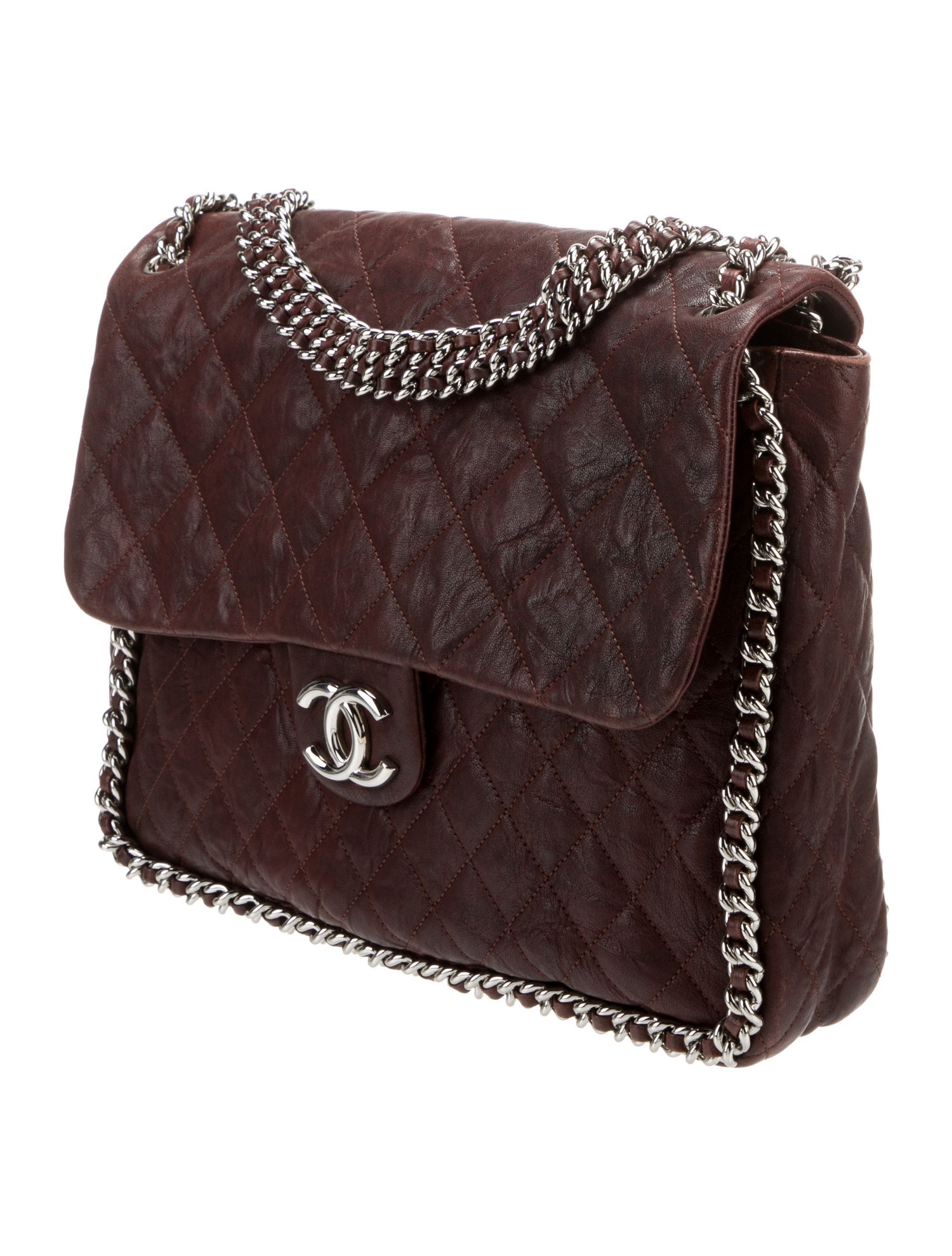 Chanel Maxi Chain Around Flap Bag - Blue Shoulder Bags, Handbags ...