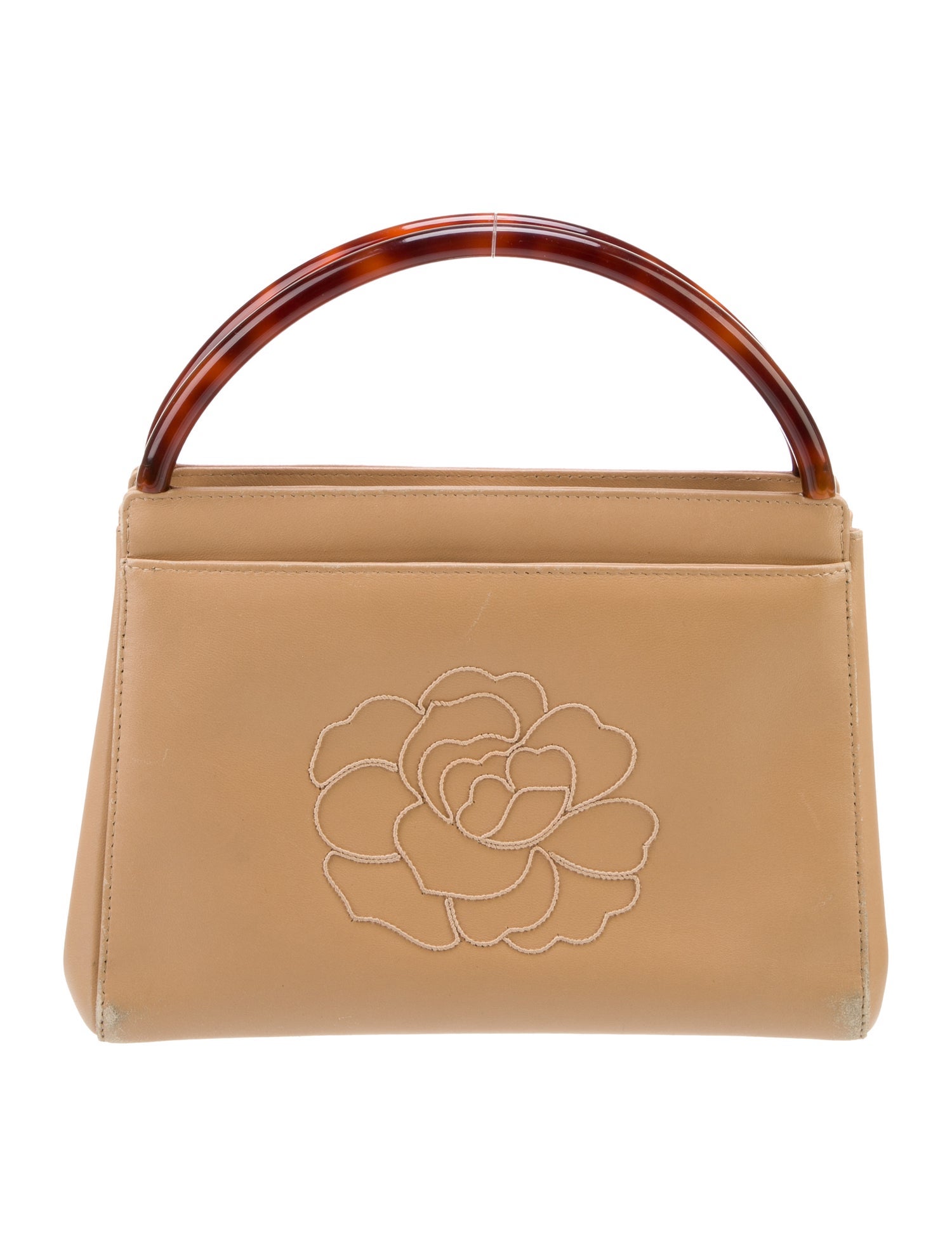 Chanel Camellia Tortoise Handle Bag - Brown Handle Bags, Handbags ...