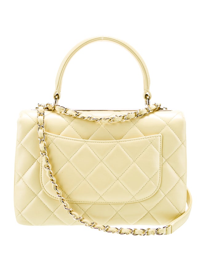 Chanel Small Trendy CC Flap Bag - Yellow Handle Bags, Handbags ...