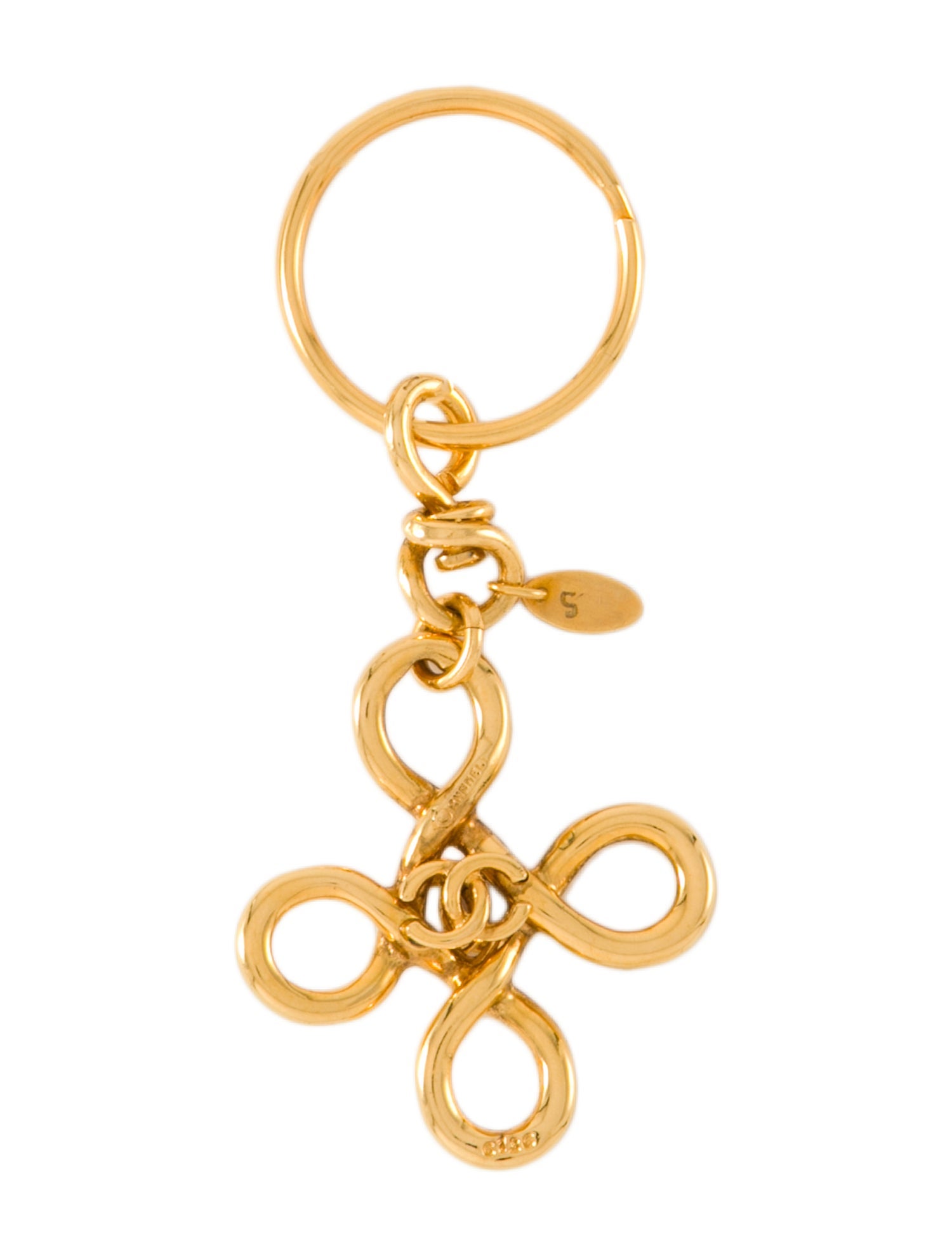 Chanel CC Cross Keychain - Gold Keychains, Accessories - CHA1035069 ...