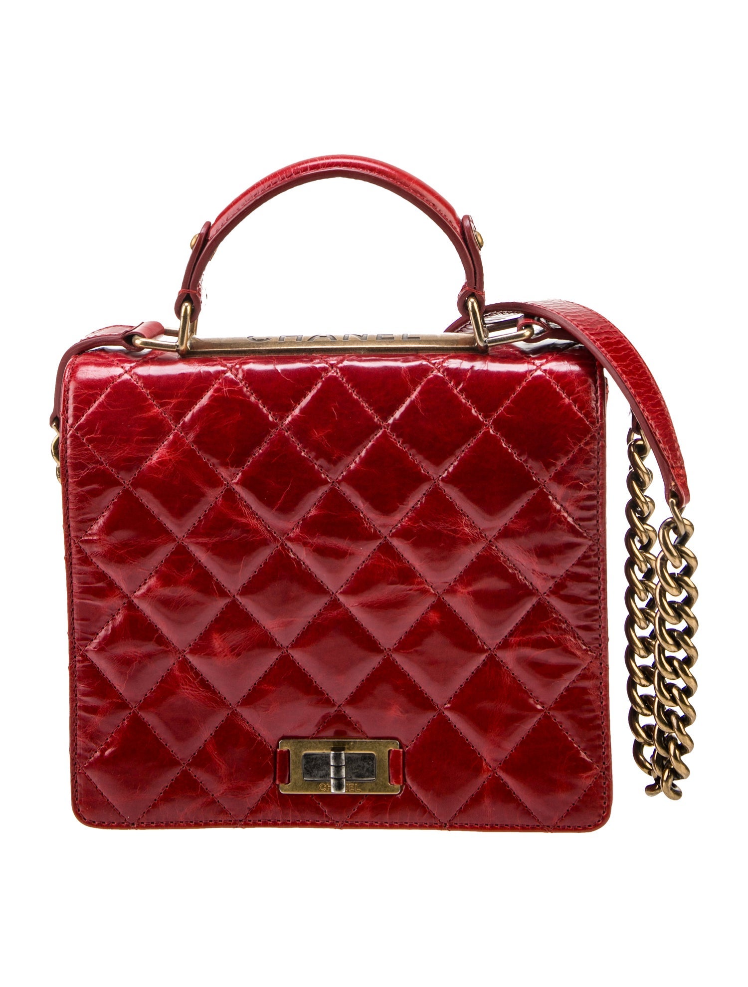 Valentino Metallic Rockstud Handle Bag w/ Chain - Metallic Handle Bags ...