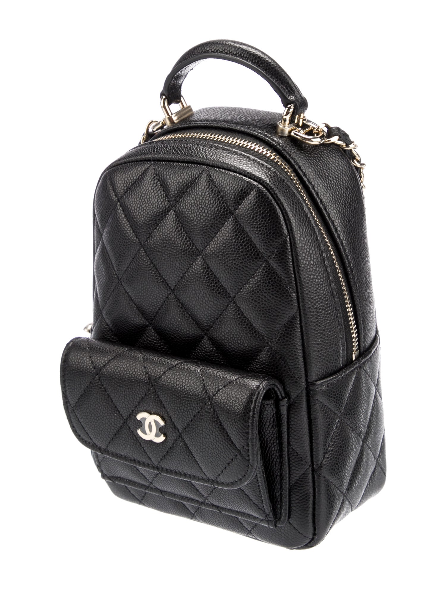 Chanel 2024 Mini Caviar Backpack w/Tags - Black Backpacks, Handbags ...