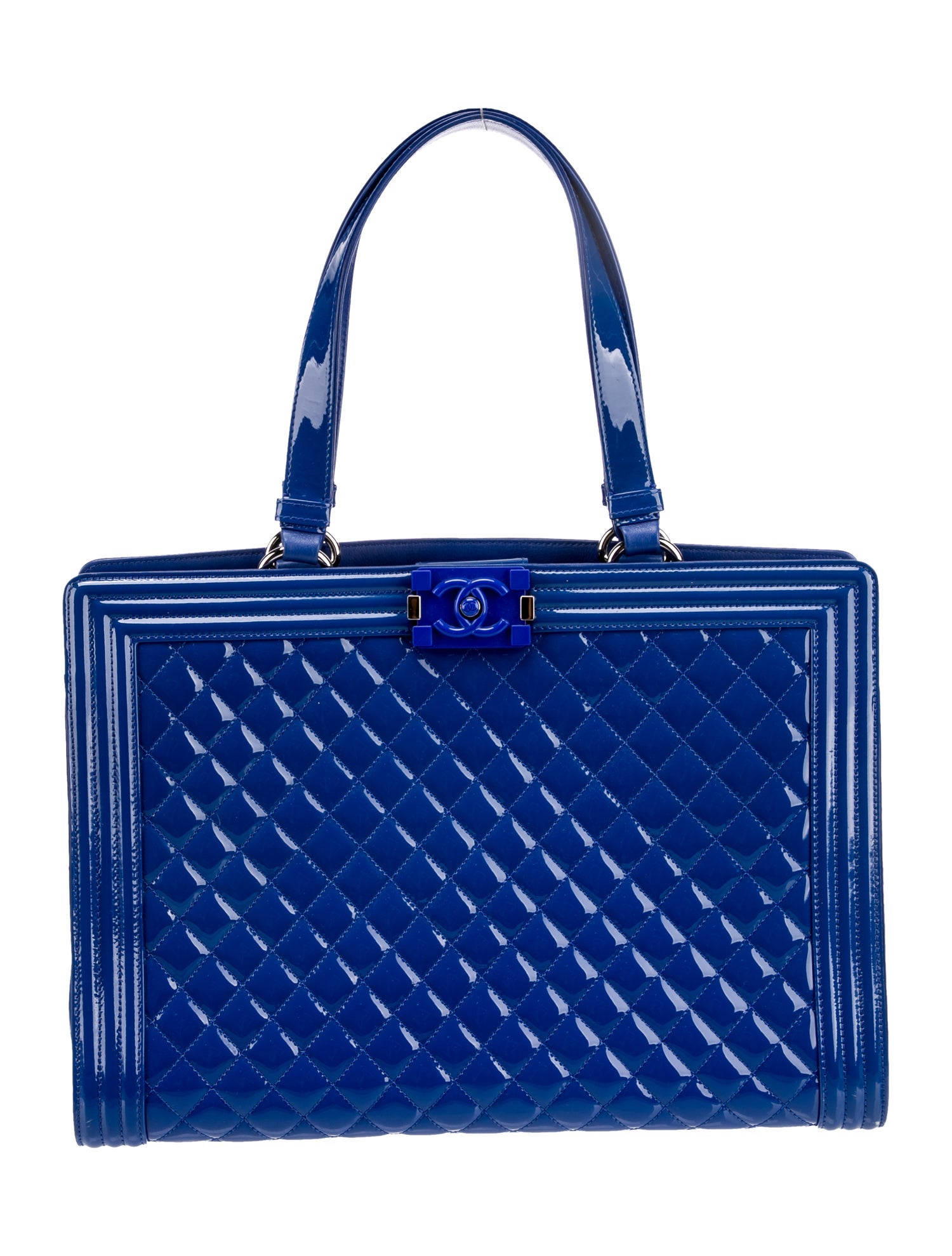 Chanel Boy Shopping Tote - Blue Totes, Handbags - CHA1039145 | The RealReal