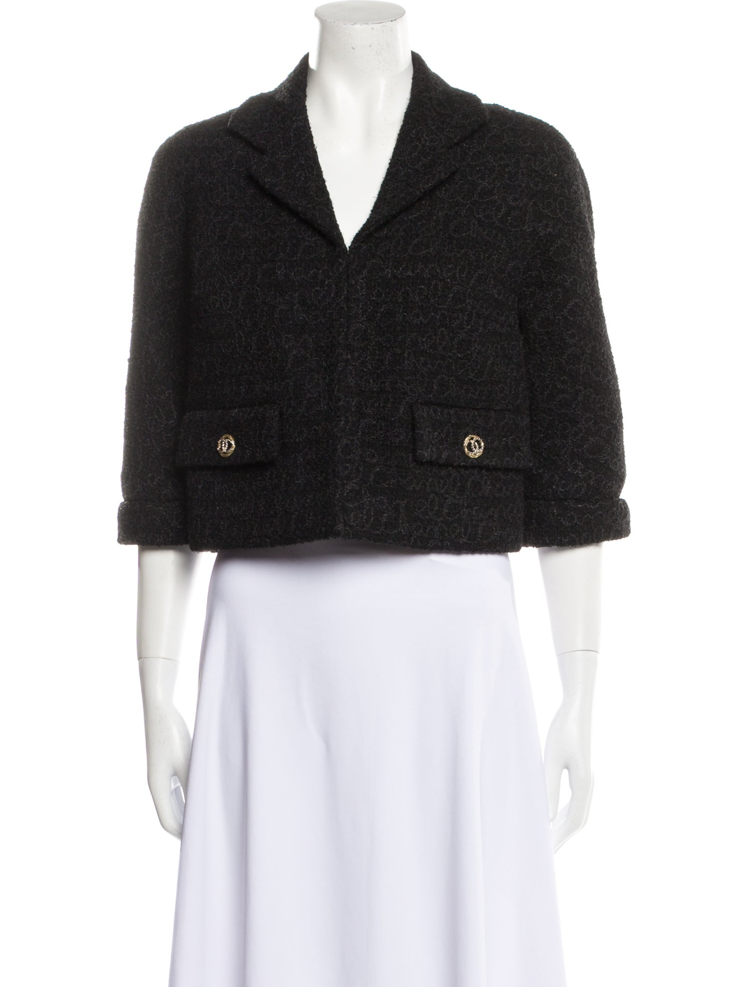 Chanel 2019 Tweed Pattern Evening Jacket - Grey Jackets, Clothing ...