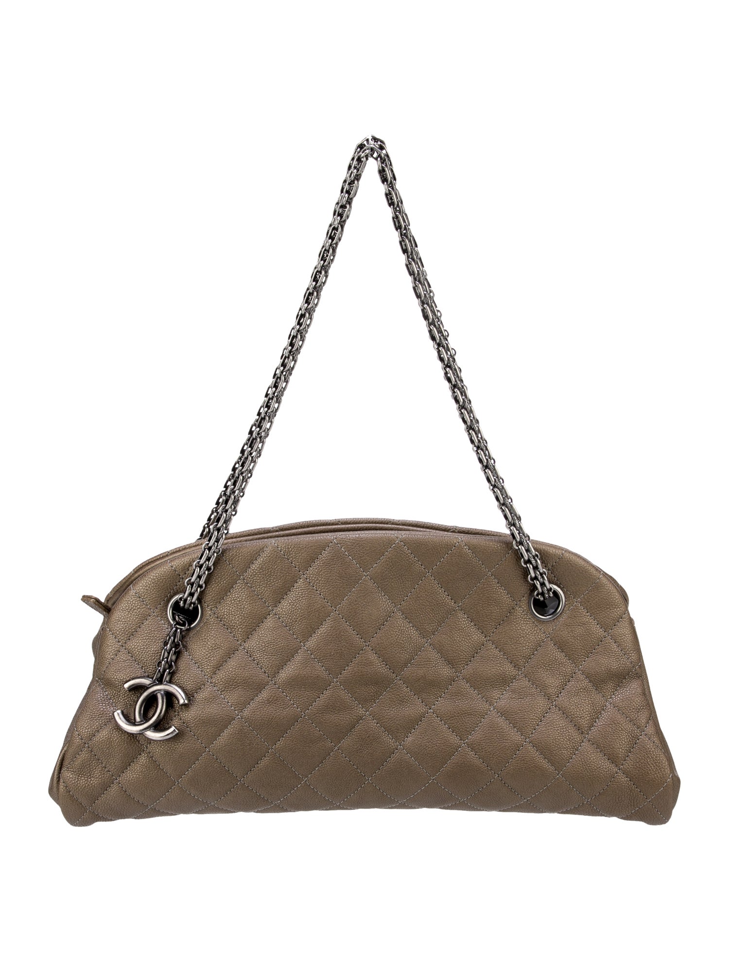 Chanel Medium Just Mademoiselle Bowling - Brown Shoulder Bags, Handbags ...