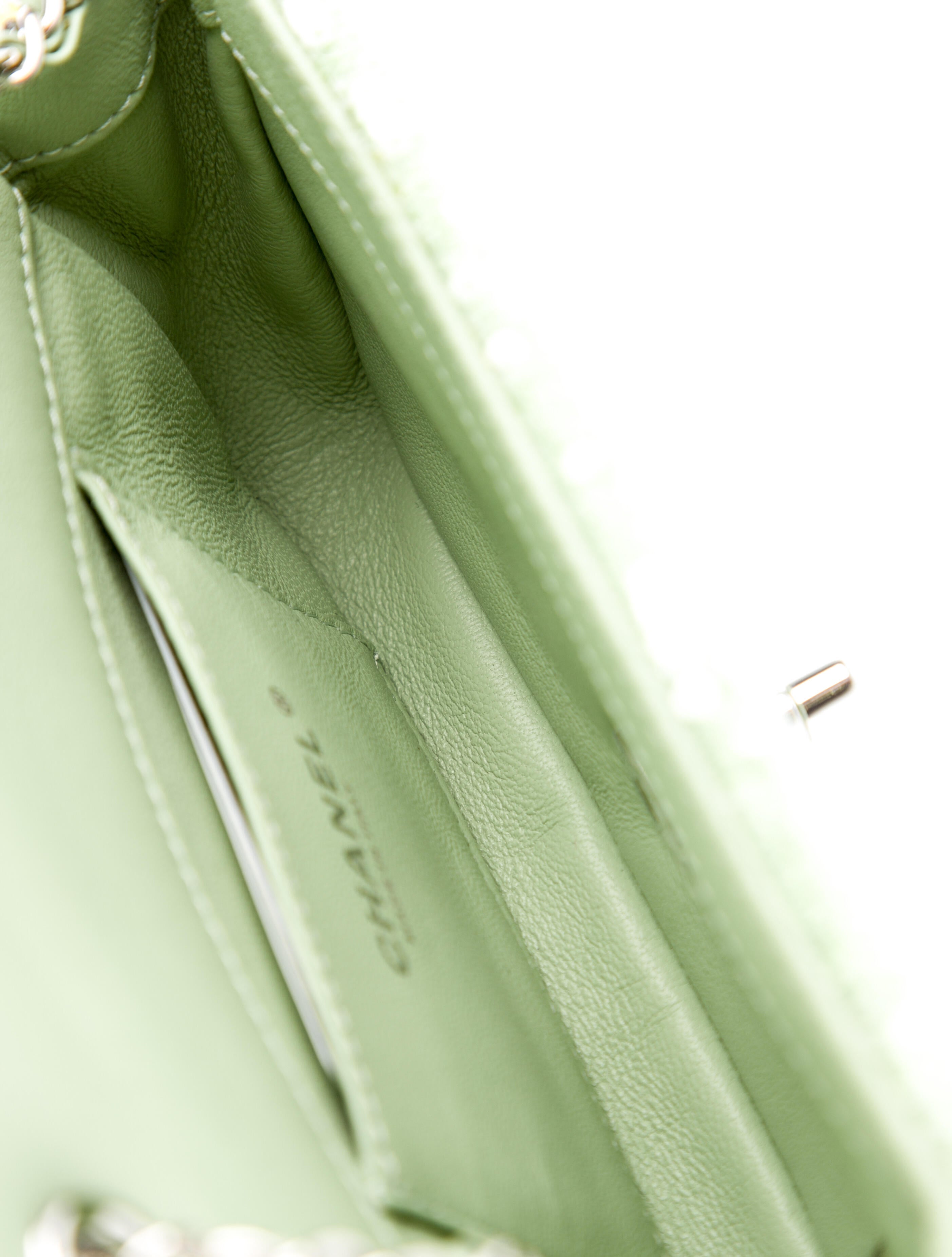 Chanel Small Sequin Waterfall - Green Shoulder Bags, Handbags ...