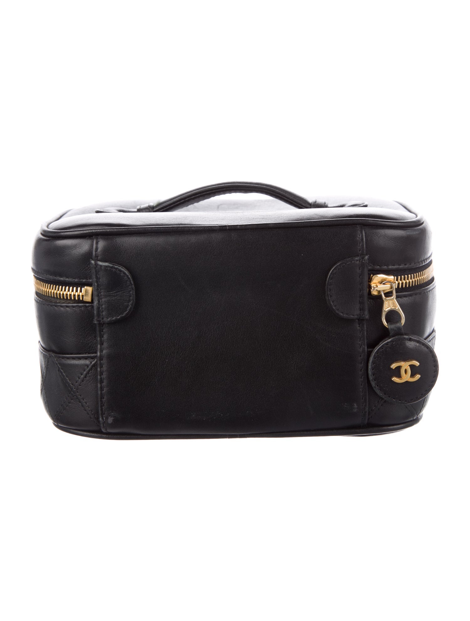 Chanel Quilted Flap Cosmetic Case - Black Cosmetic Bags, Accessories ...