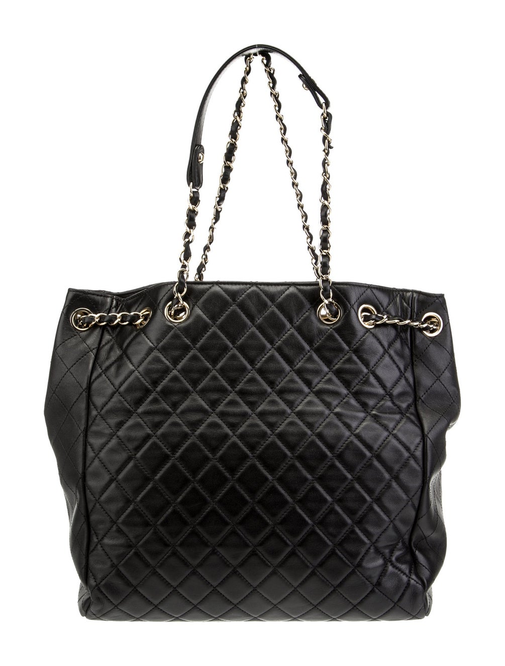 Chanel Quilted CC Drawstring Bucket Bag - Black Shoulder Bags, Handbags ...