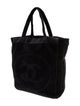 Chanel Terry Cloth CCC Beach Tote - Black Totes, Handbags - CHA1044786 ...