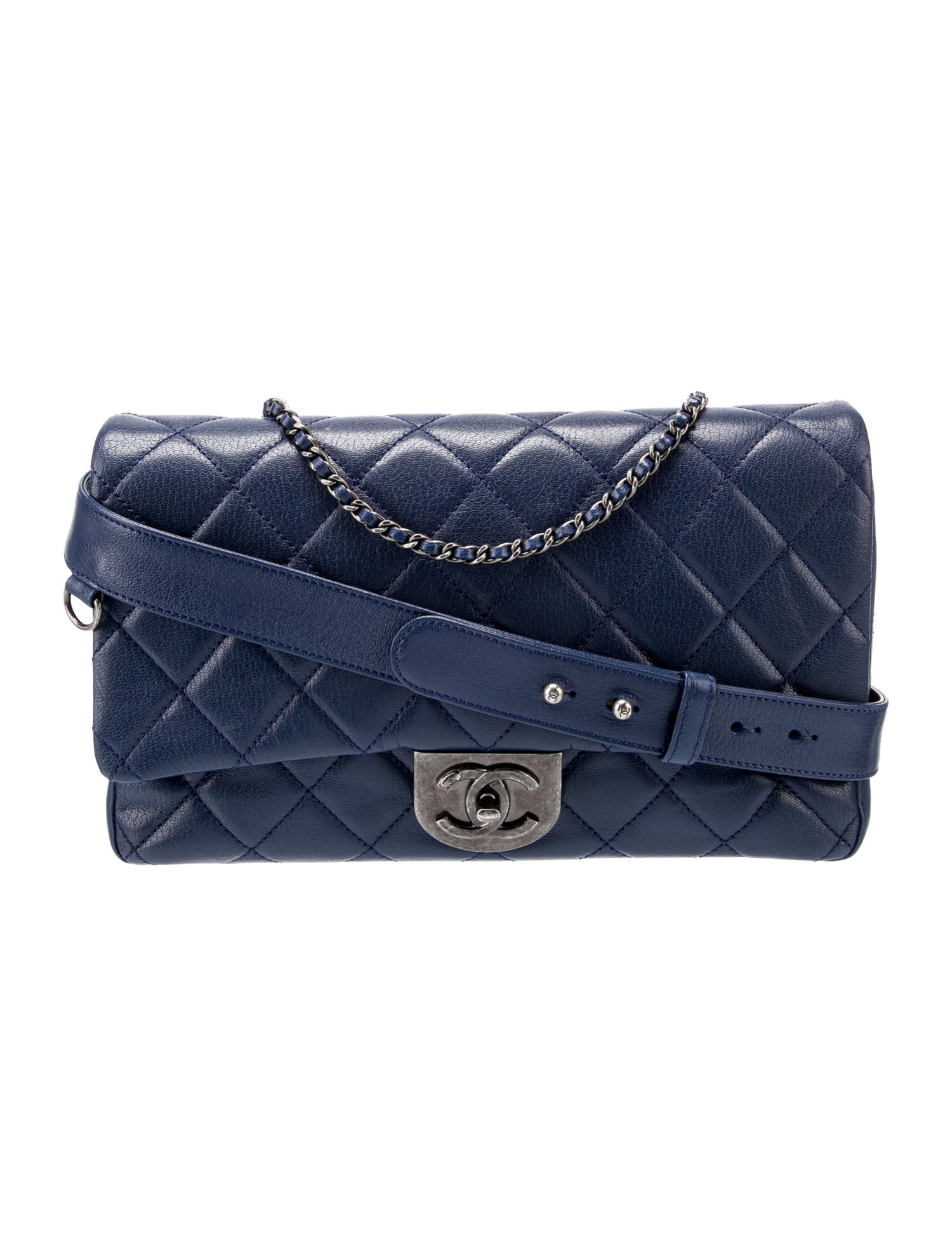 Chanel Double Carry Flap Bag - Black Crossbody Bags, Handbags ...