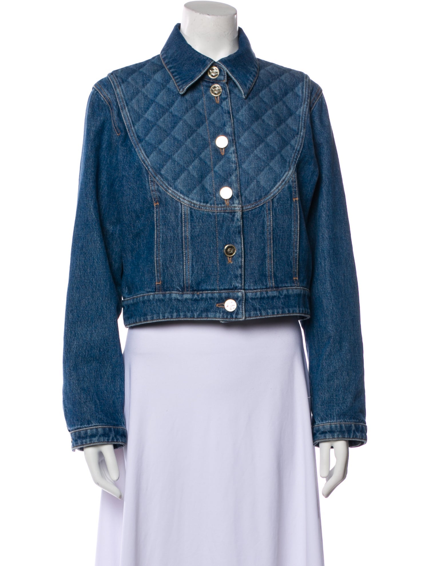 Chanel 2022 Denim Jacket - Blue Jackets, Clothing - CHA1046757 | The ...