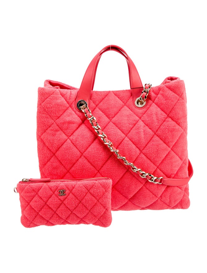 Chanel Coco Beach Tote w/Tags - Pink Totes, Handbags - CHA1048572 | The ...