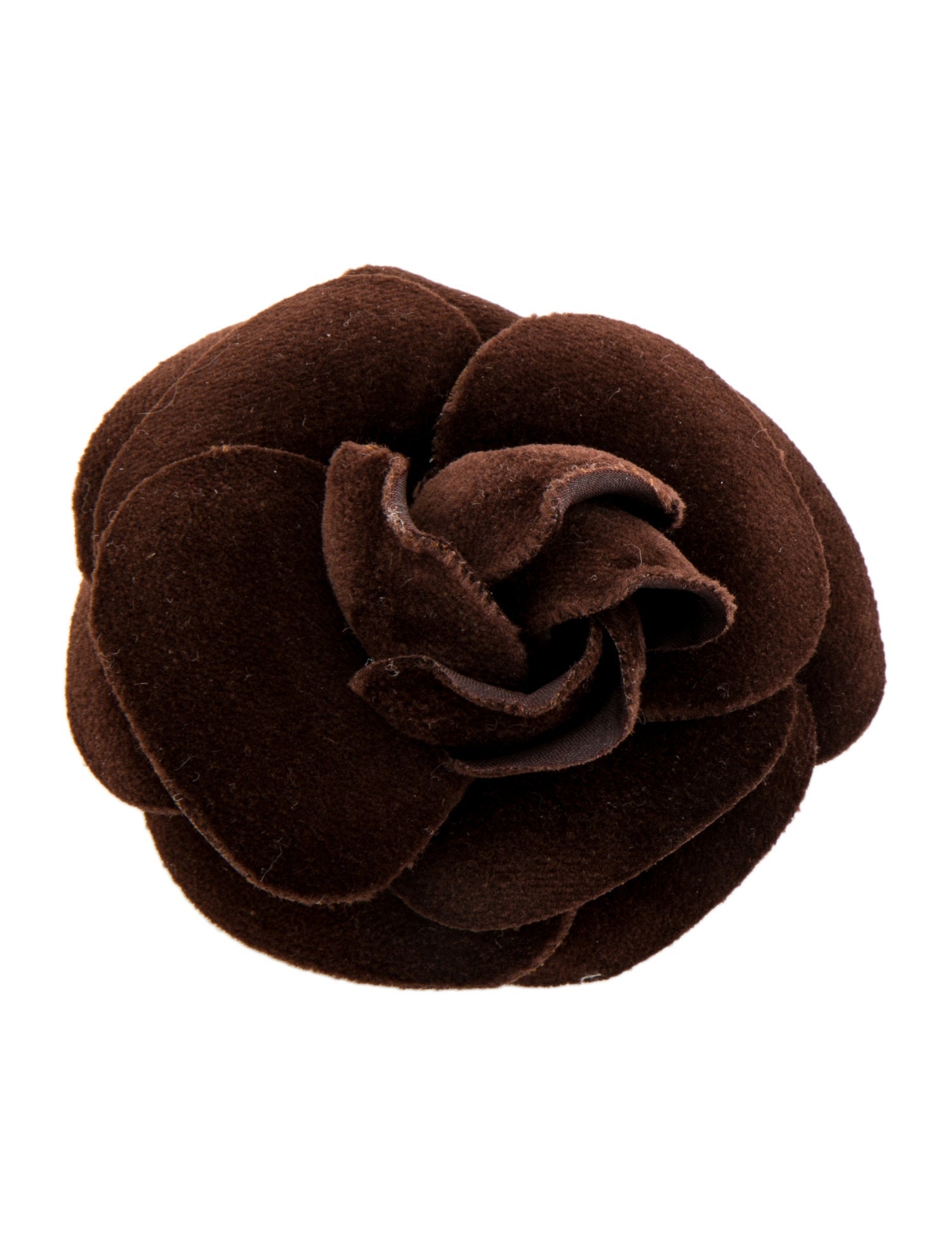 Chanel Leather Camellia Brooch - Gold, Gold-Plated Pin, Brooches ...