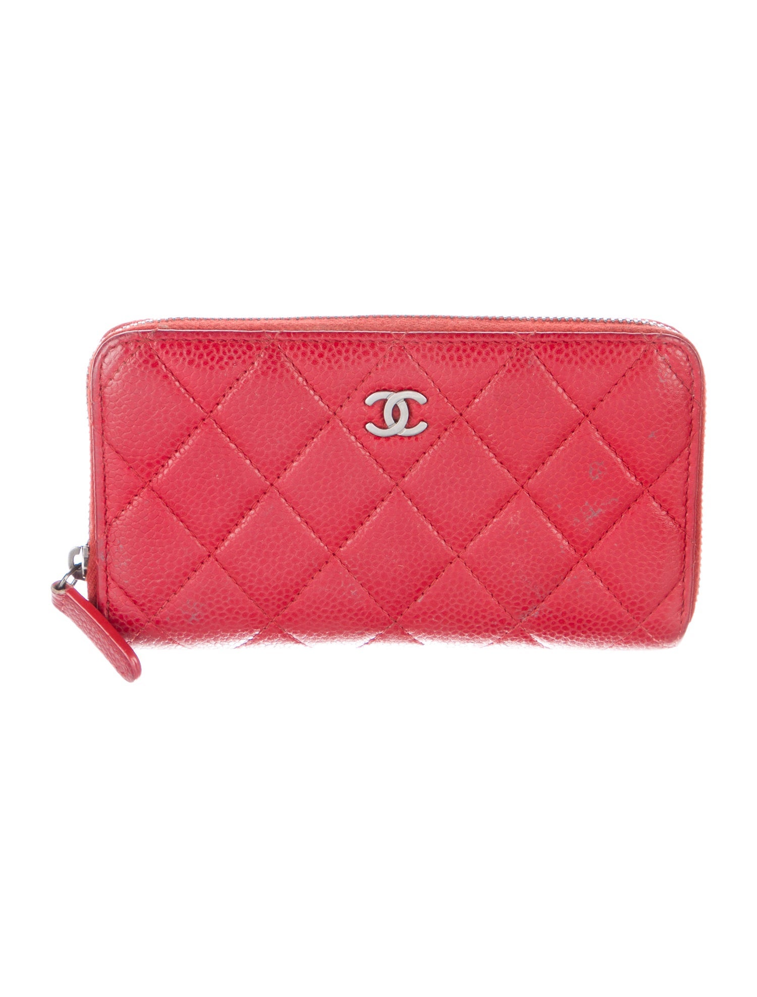 Chanel 2015-2016 Interlocking CC Logo Continental Wallet - Red Wallets ...