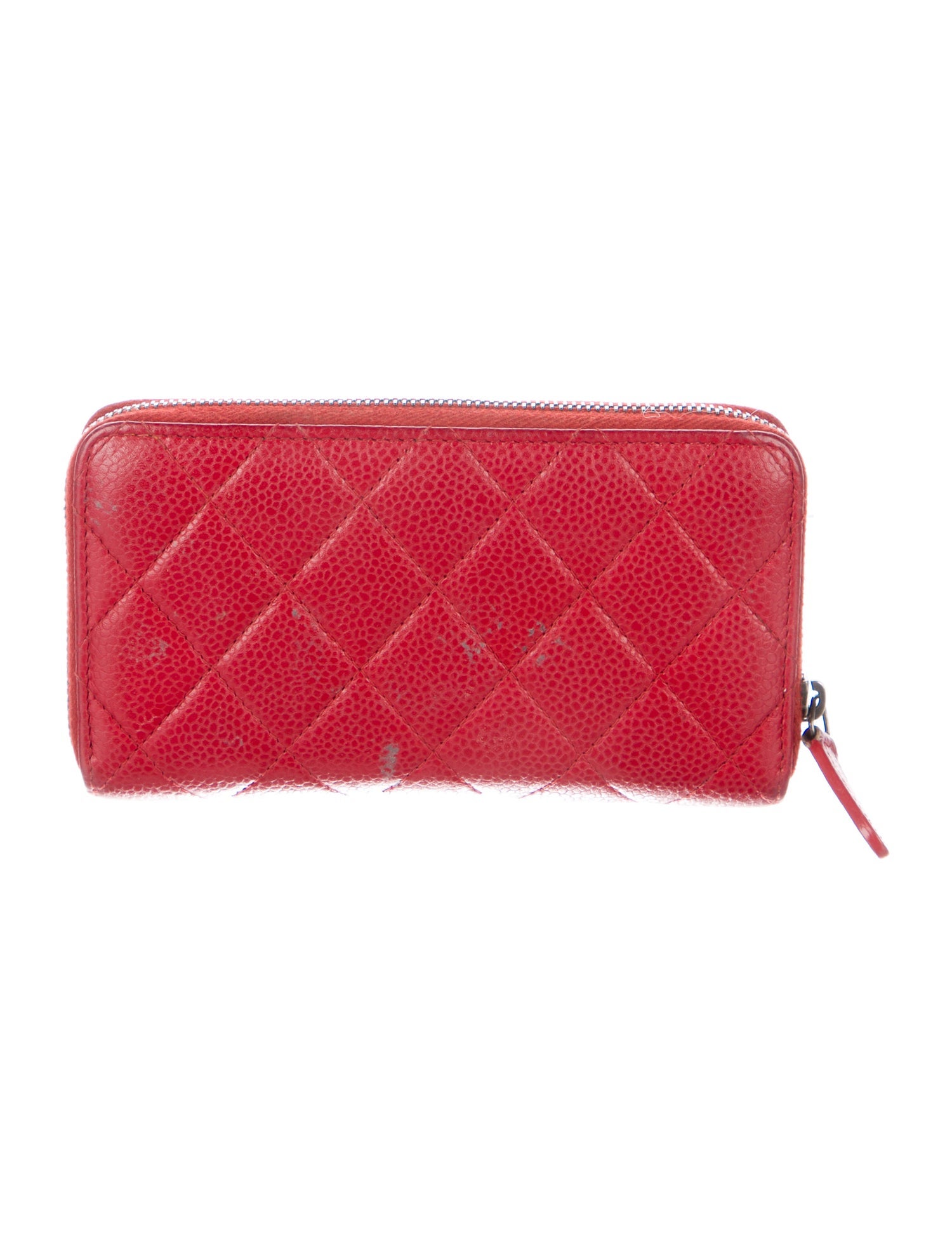 Chanel 2015-2016 Interlocking CC Logo Continental Wallet - Red Wallets ...