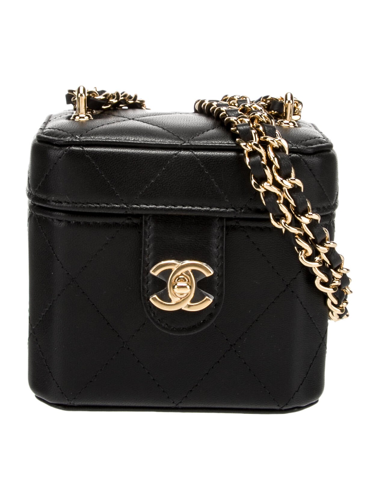 Chanel Quilted Flap Cosmetic Case - Black Cosmetic Bags, Accessories ...