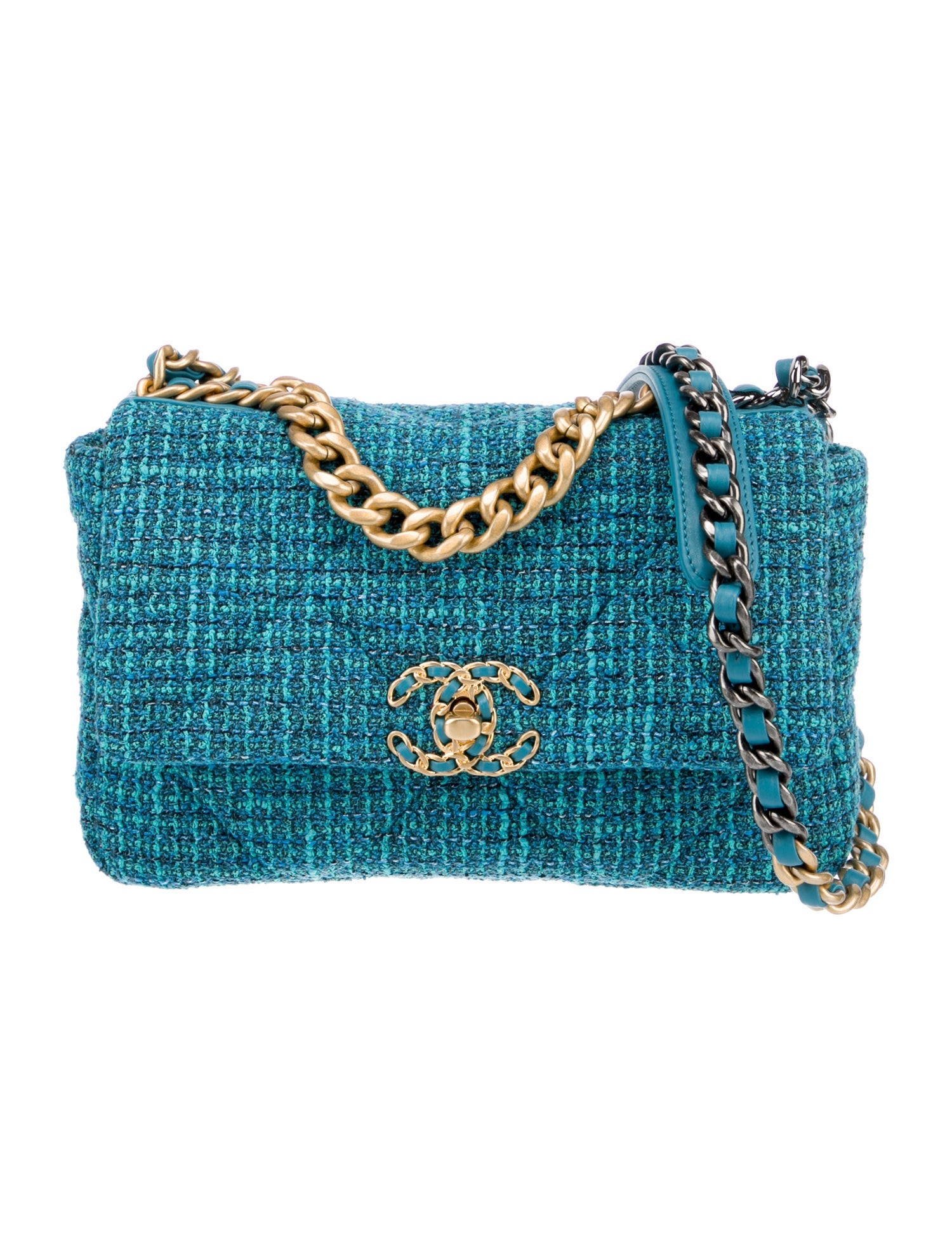 Chanel Small Denim Mood Flap Bag - Blue Shoulder Bags, Handbags ...