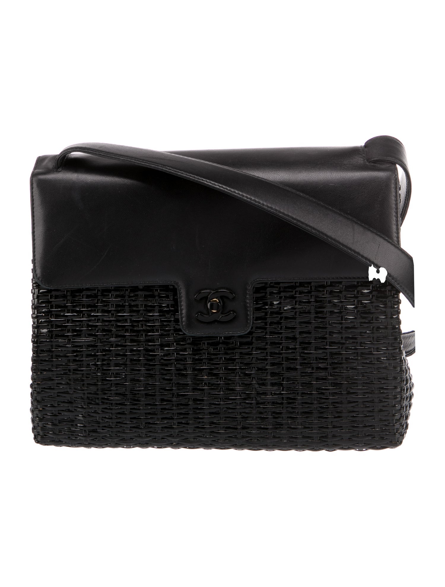 Chanel Wicker Basket Bag - Black Shoulder Bags, Handbags - CHA1052346 ...