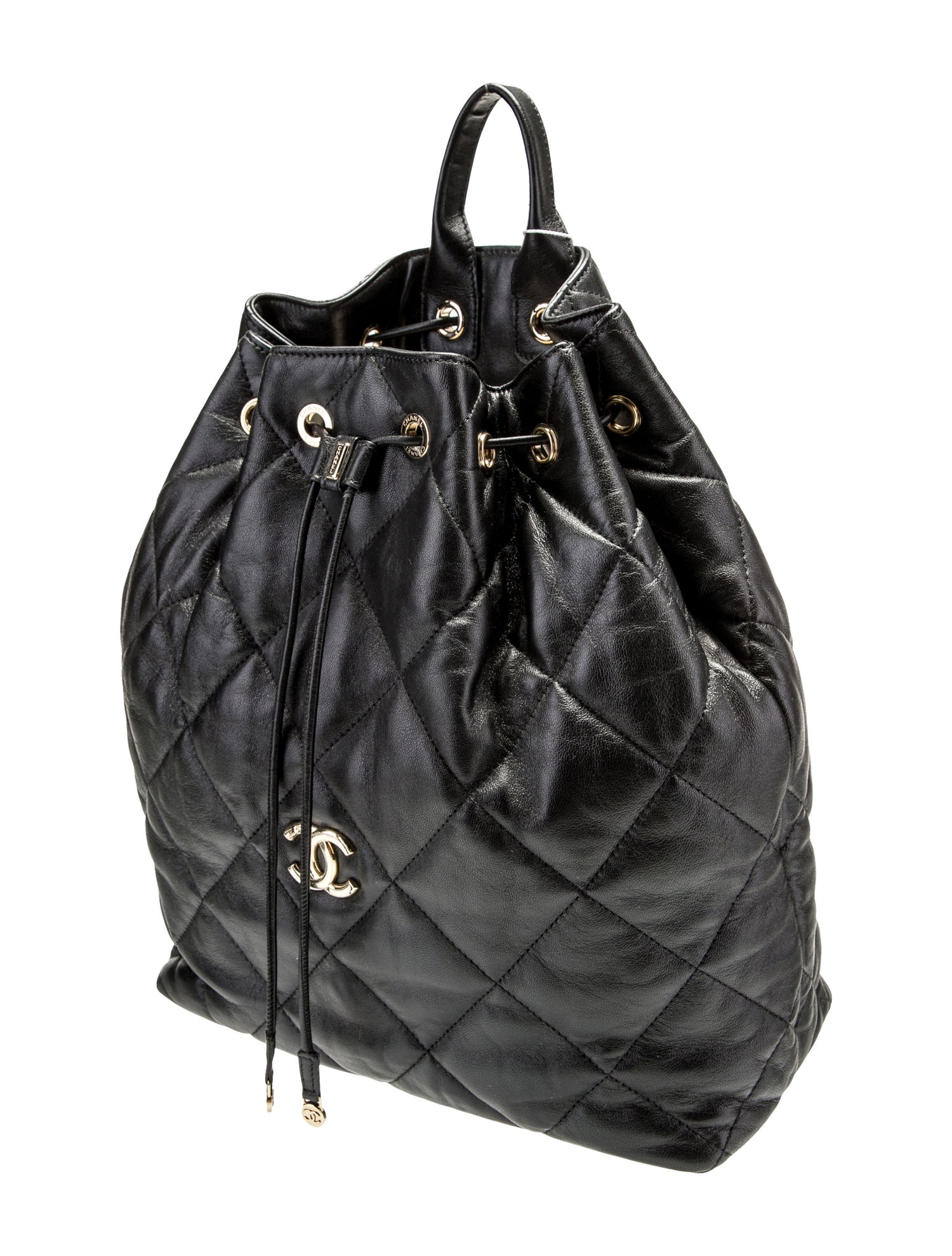 Chanel 2022 Shiny Calfskin 22 Backpack - Black Backpacks, Handbags ...