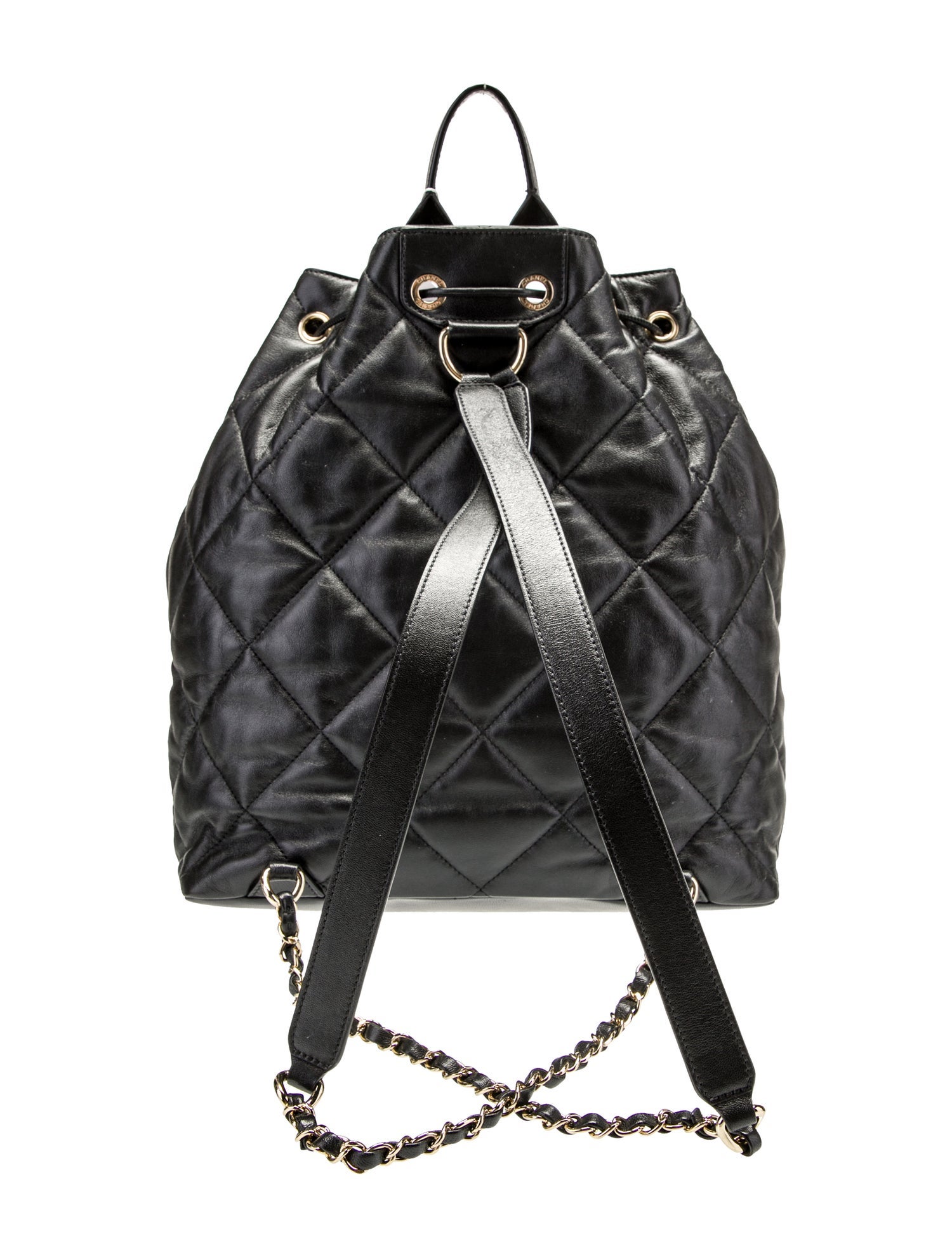 Chanel Quilted CC Backpack - Black Backpacks, Handbags - CHA1052626 ...