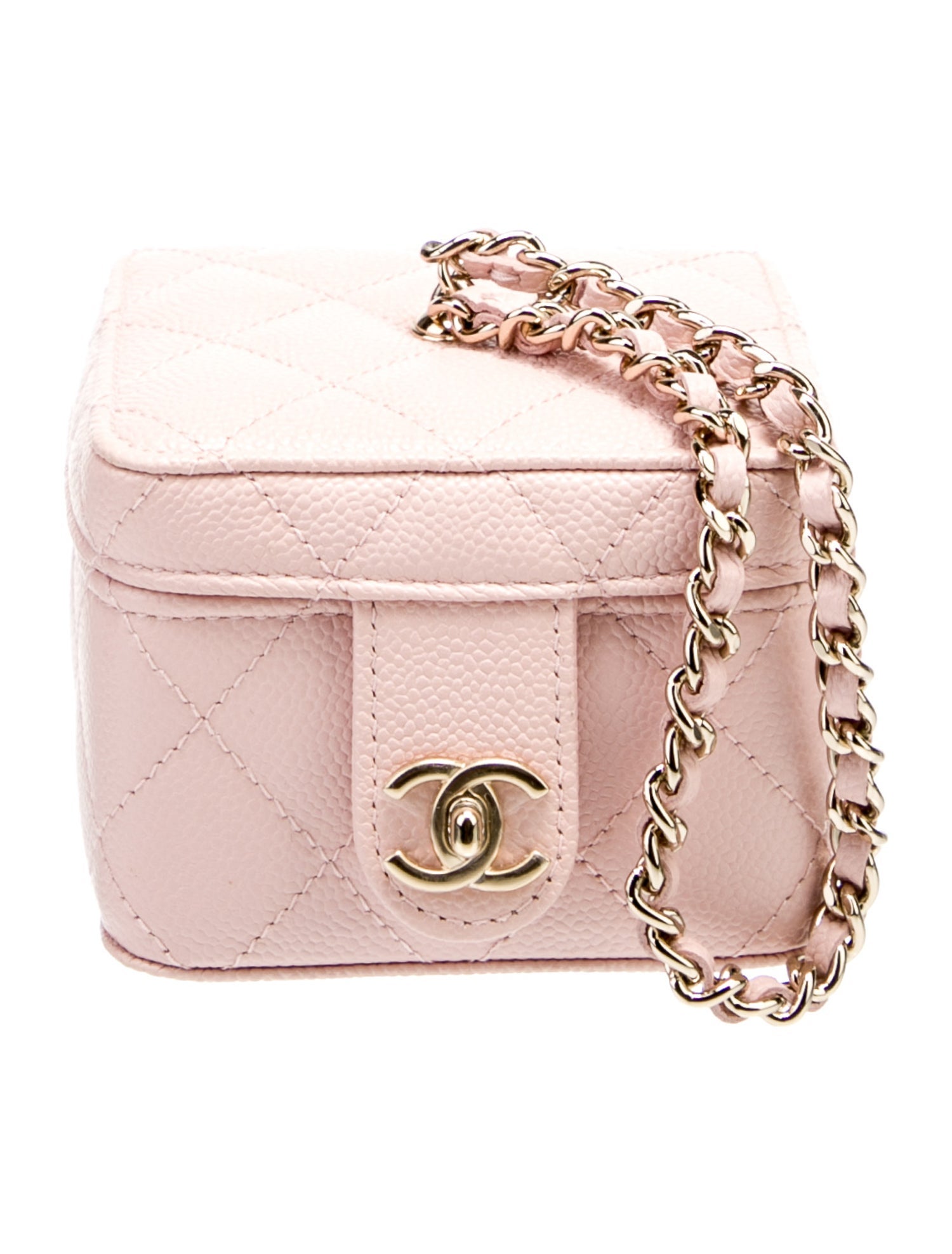 Chanel Perfect Fit Flap Coin Purse w/ Chain - Neutrals Mini Bags ...