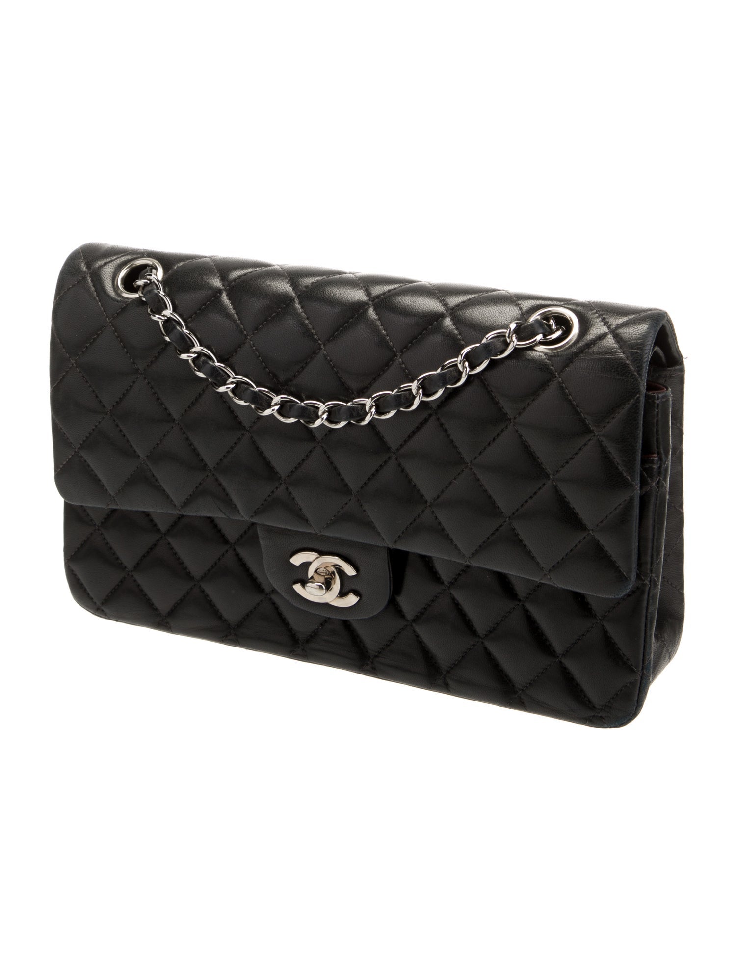 Chanel Medium Classic Double Flap Bag - Grey Shoulder Bags, Handbags ...