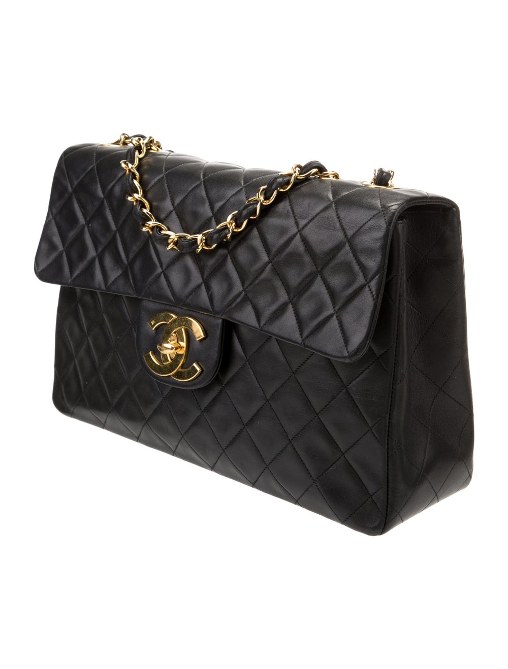 Chanel Classic Jumbo XL Maxi Flap Bag - Black Shoulder Bags, Handbags ...