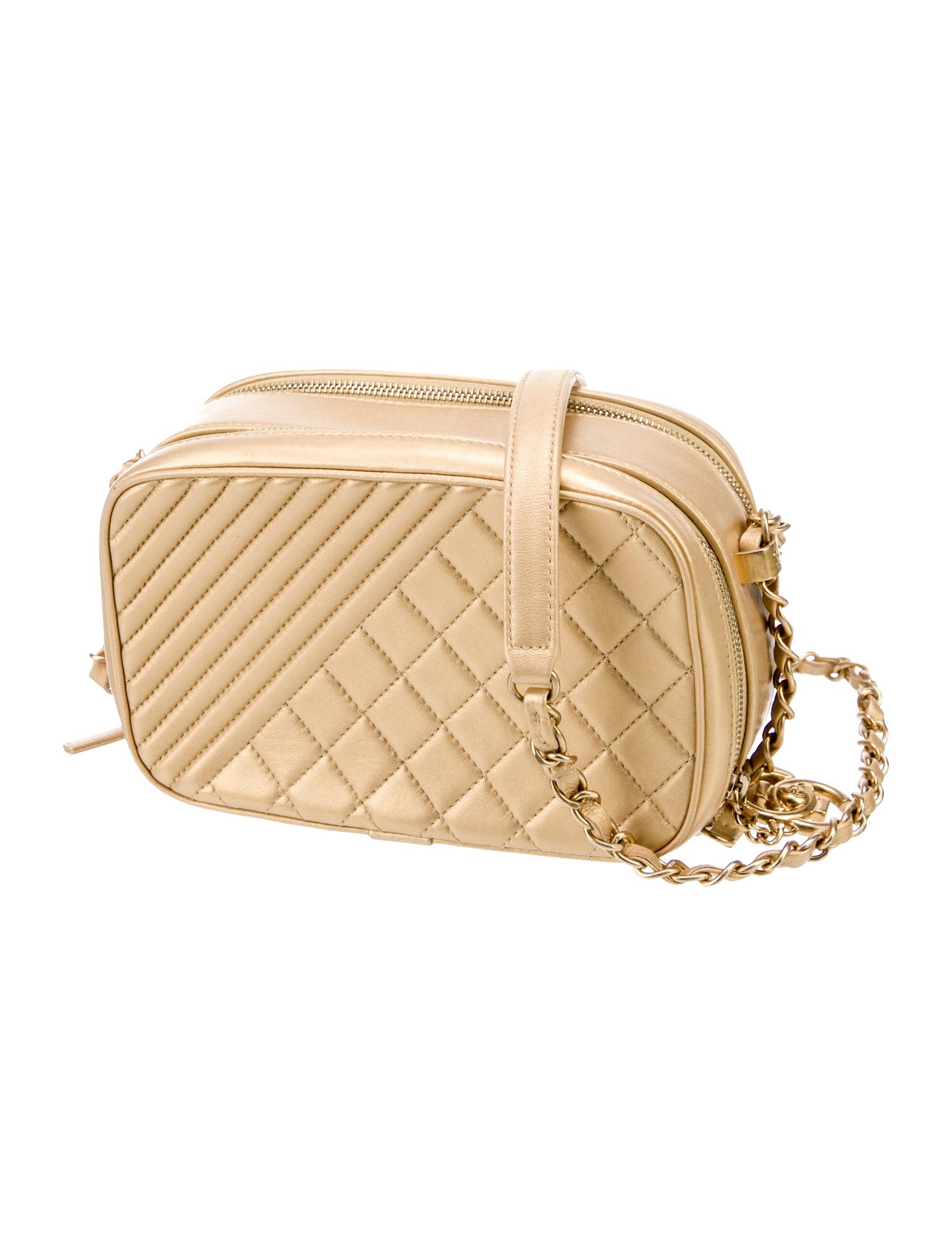 Chanel Small Coco Boy Camera Bag - Gold Crossbody Bags, Handbags ...