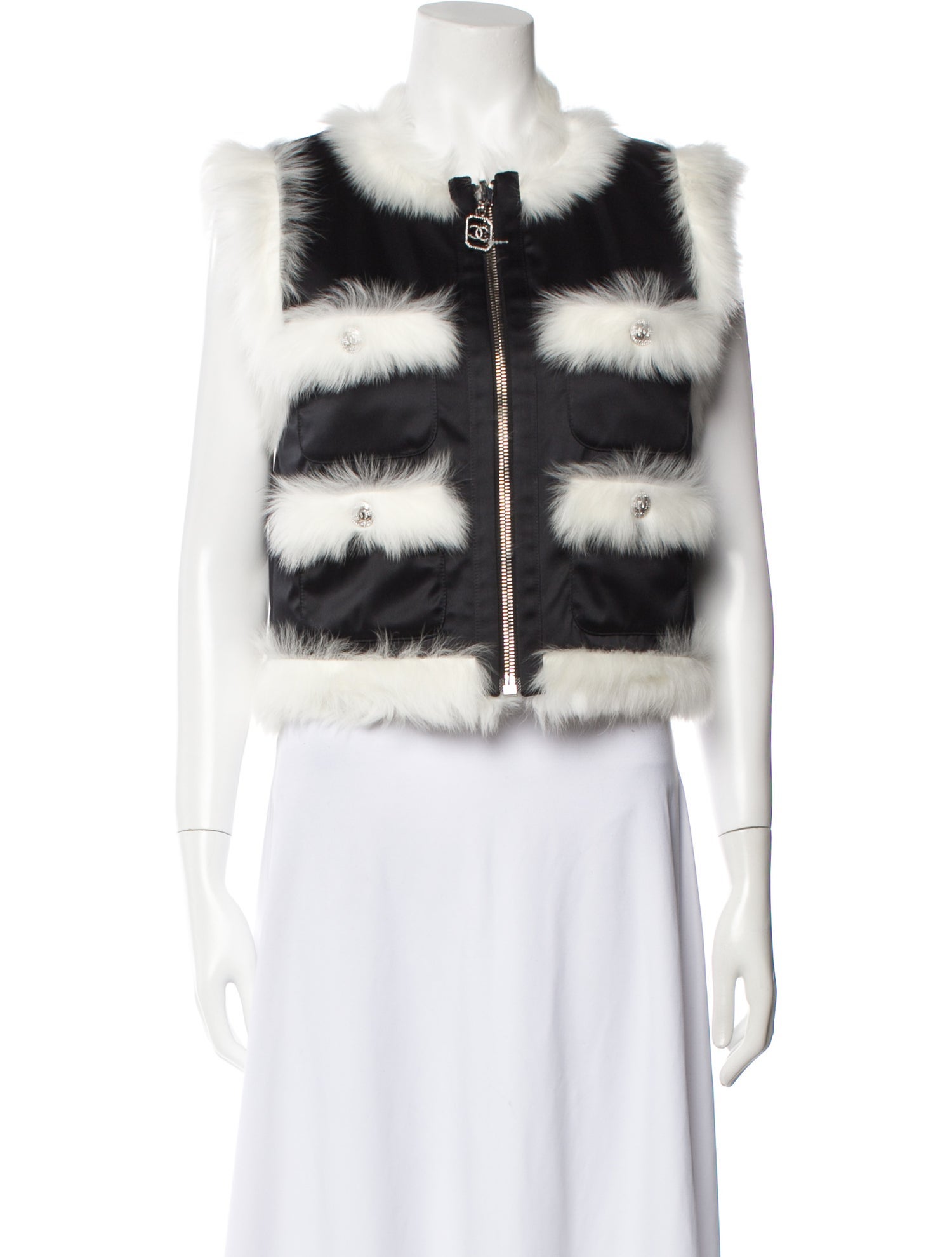 Chanel 2023 Coco Neige Reversible Shearling Fur Jacket - Neutrals ...