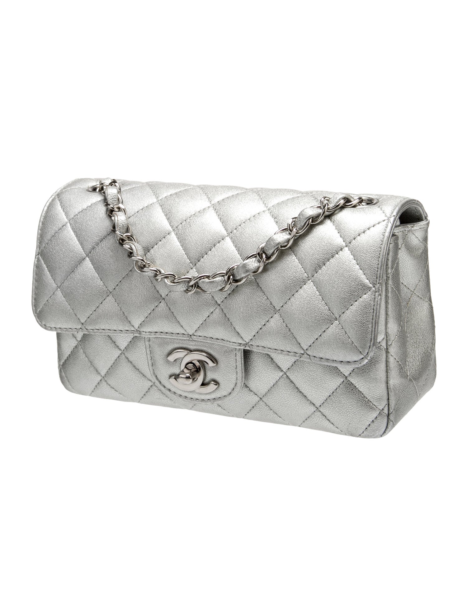 Chanel Classic Rectangular Mini Flap Bag - Metallic Shoulder Bags ...