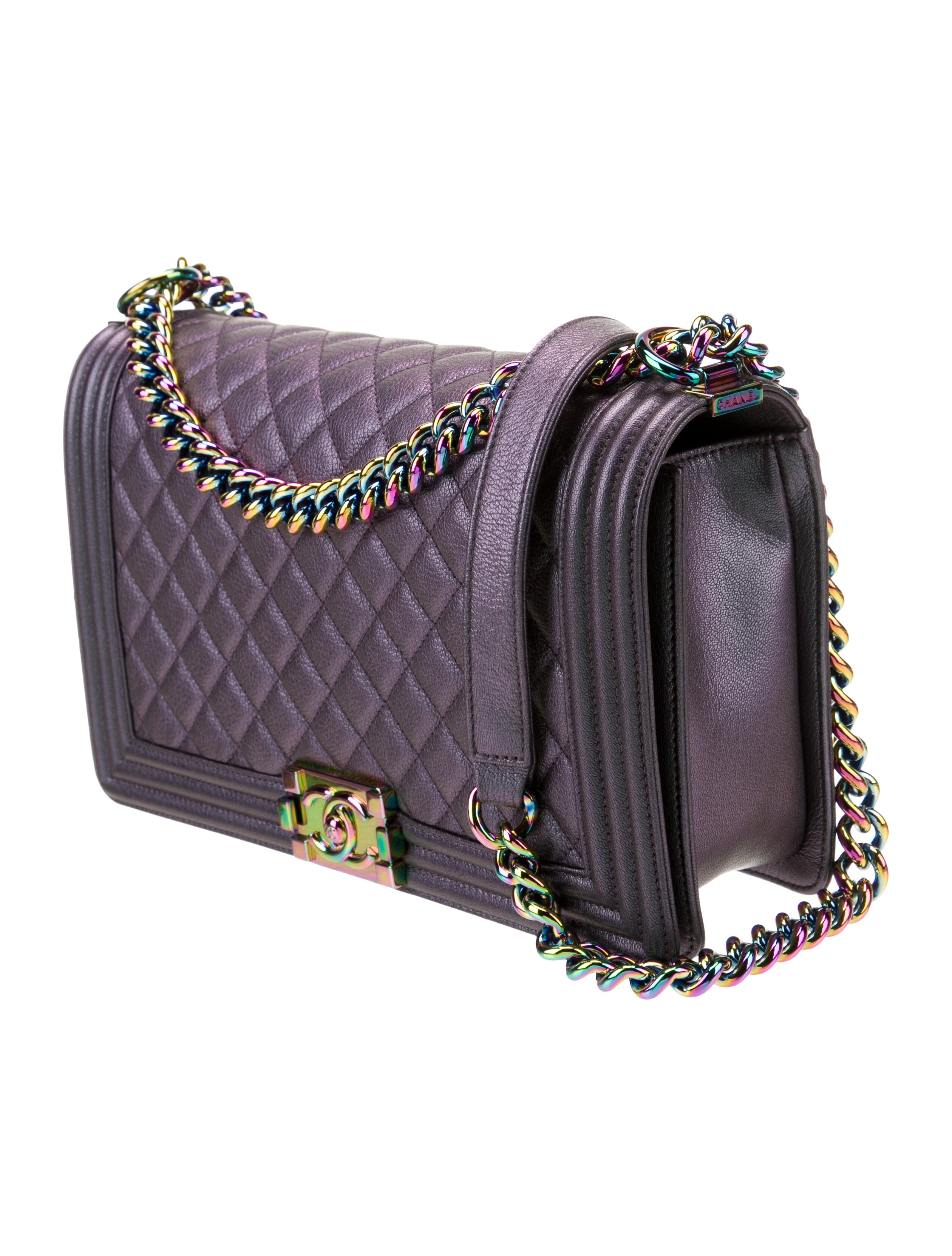 Chanel Large Boy Bag - Blue Shoulder Bags, Handbags - CHA1079216 | The ...