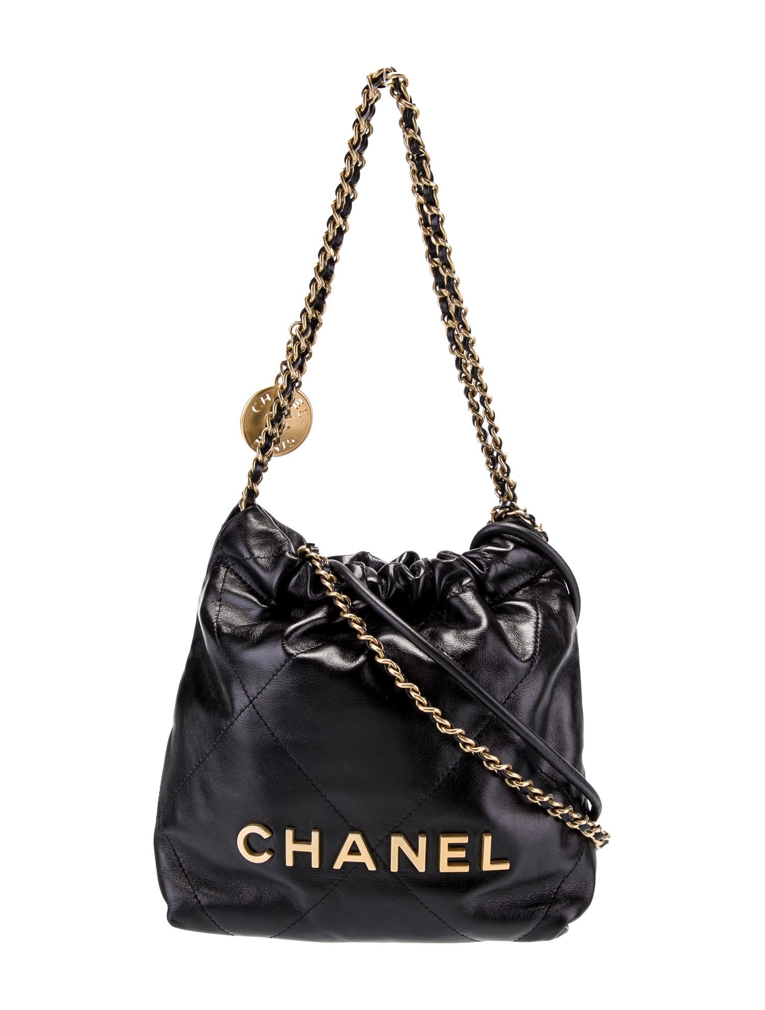 Chanel Mini 22 Hobo - Black Crossbody Bags, Handbags - CHA1058854 | The ...