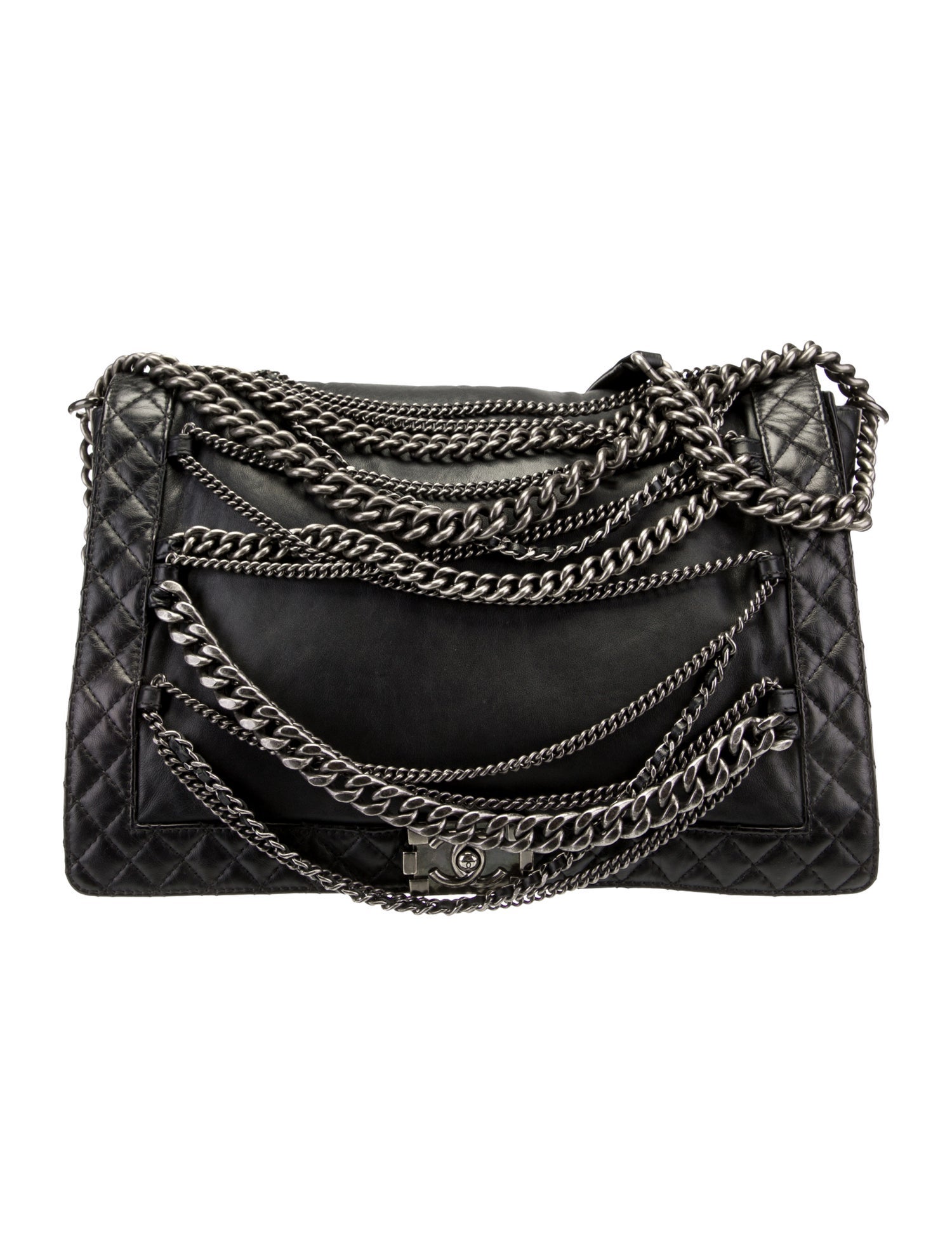 Chanel Paris-Dallas Enchained Boy Bag - Black Shoulder Bags, Handbags ...