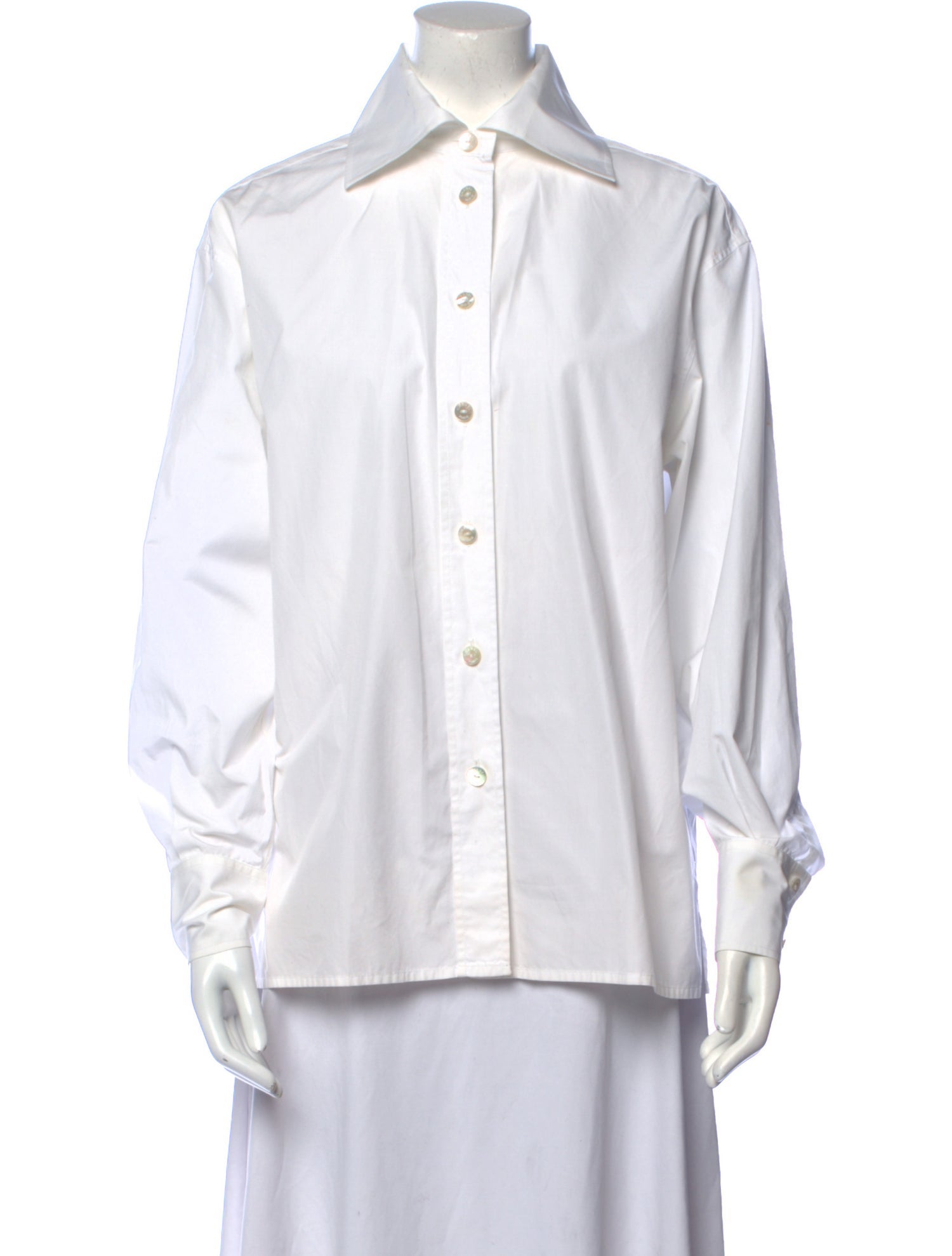 Chanel Vintage 1998 Button-Up Top - White Tops, Clothing - CHA1060702 ...