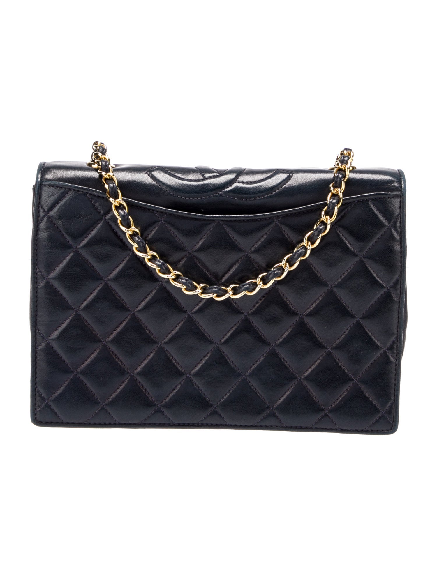Chanel Quilt Lambskin Shoulder Bag - Blue Shoulder Bags, Handbags ...