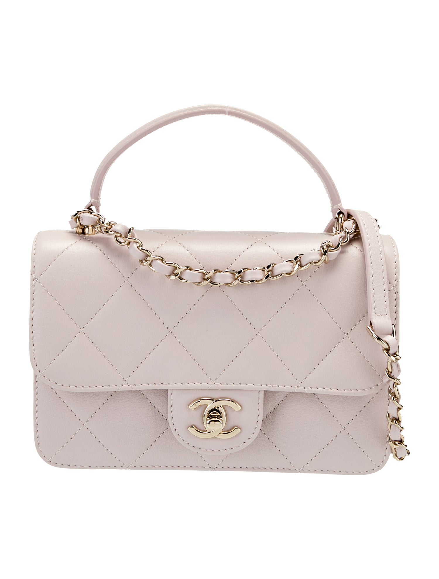 Chanel Small Coco Lady Handle Bag - Purple Handle Bags, Handbags ...