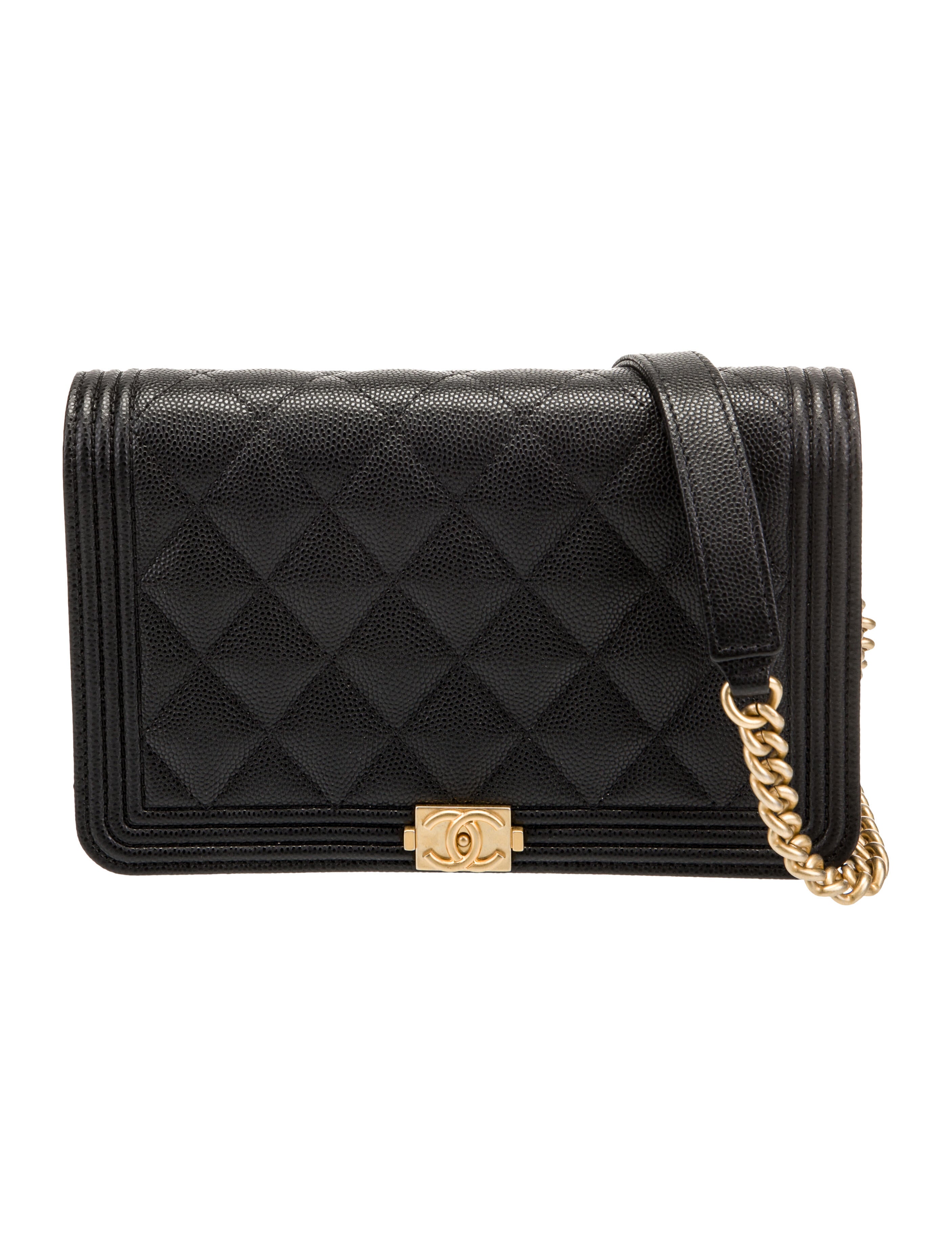 Chanel Boy Wallet On Chain - Black Crossbody Bags, Handbags ...