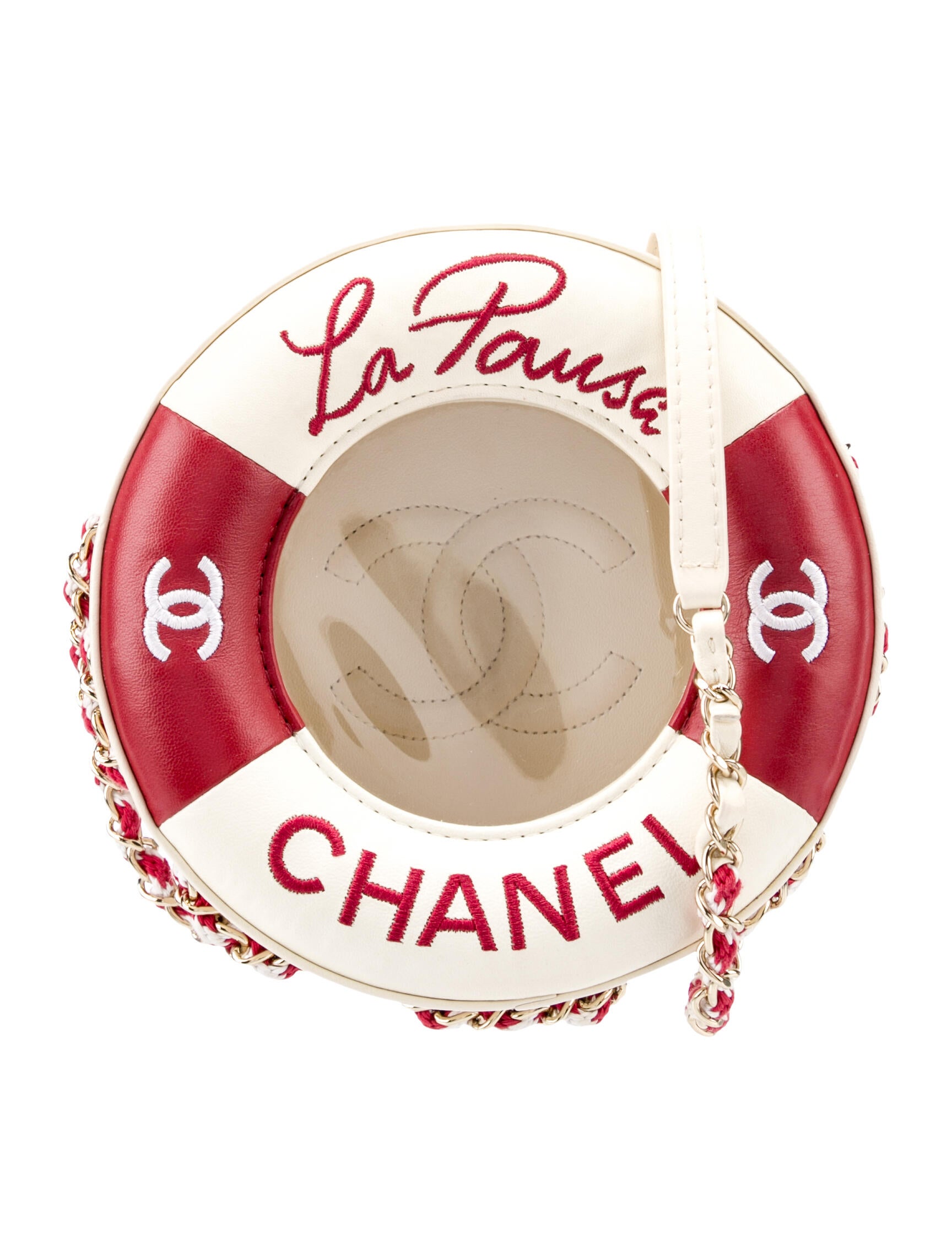 Chanel Coco Lifesaver Round Bag - White Crossbody Bags, Handbags ...
