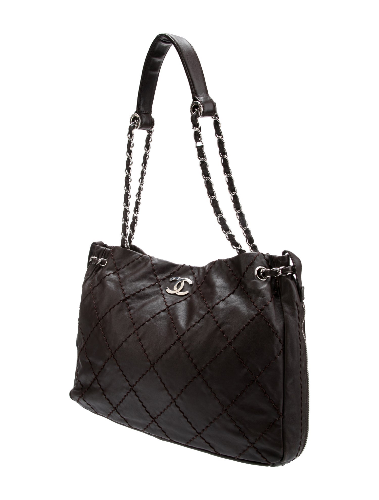 Chanel Expandable Zip Around Tote - Brown Hobos, Handbags - CHA1065462 ...