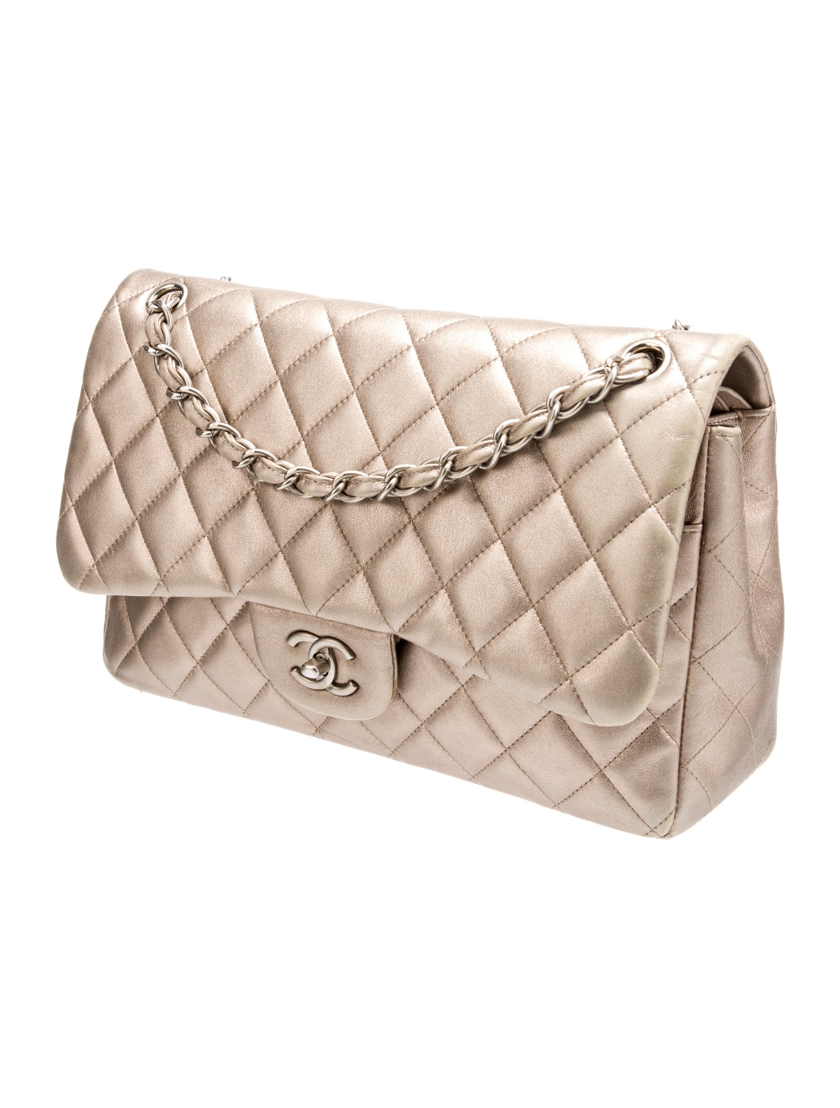 Chanel Classic Jumbo Double Flap Bag - Metallic Shoulder Bags, Handbags ...