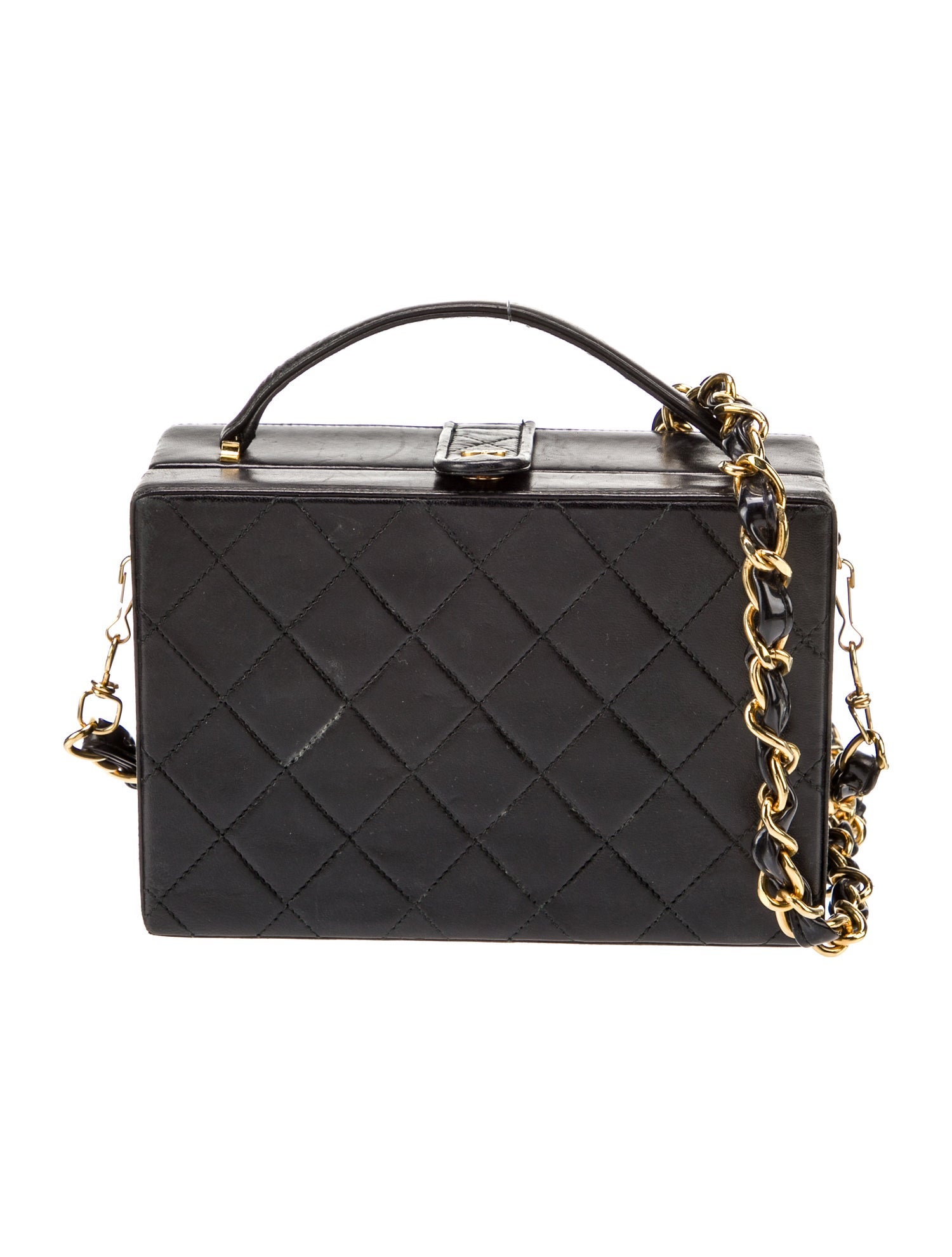Chanel Quilted CC Box Bag - Black Crossbody Bags, Handbags - CHA1066755 ...