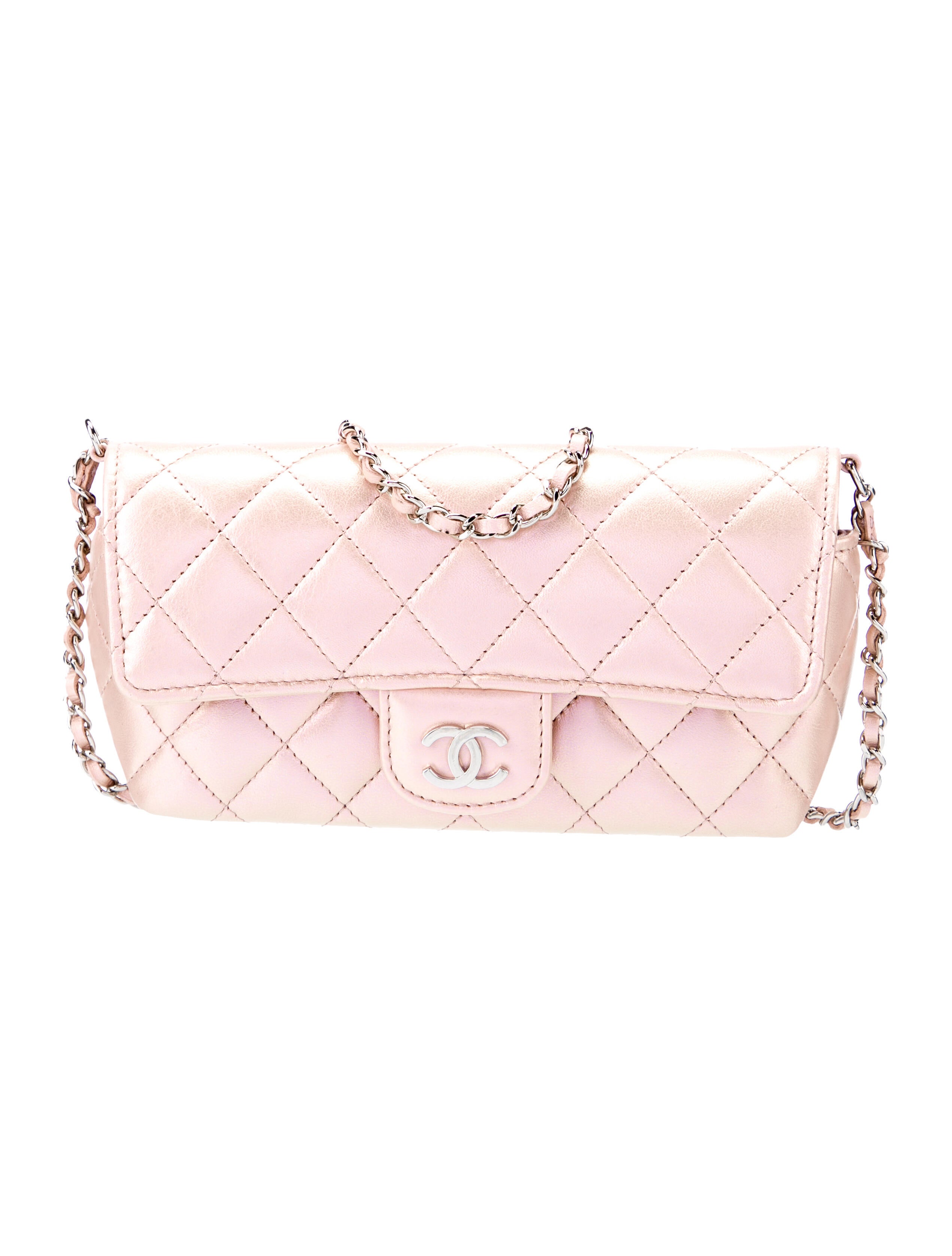 Chanel Perfect Fit Flap Coin Purse w/ Chain - Neutrals Mini Bags ...