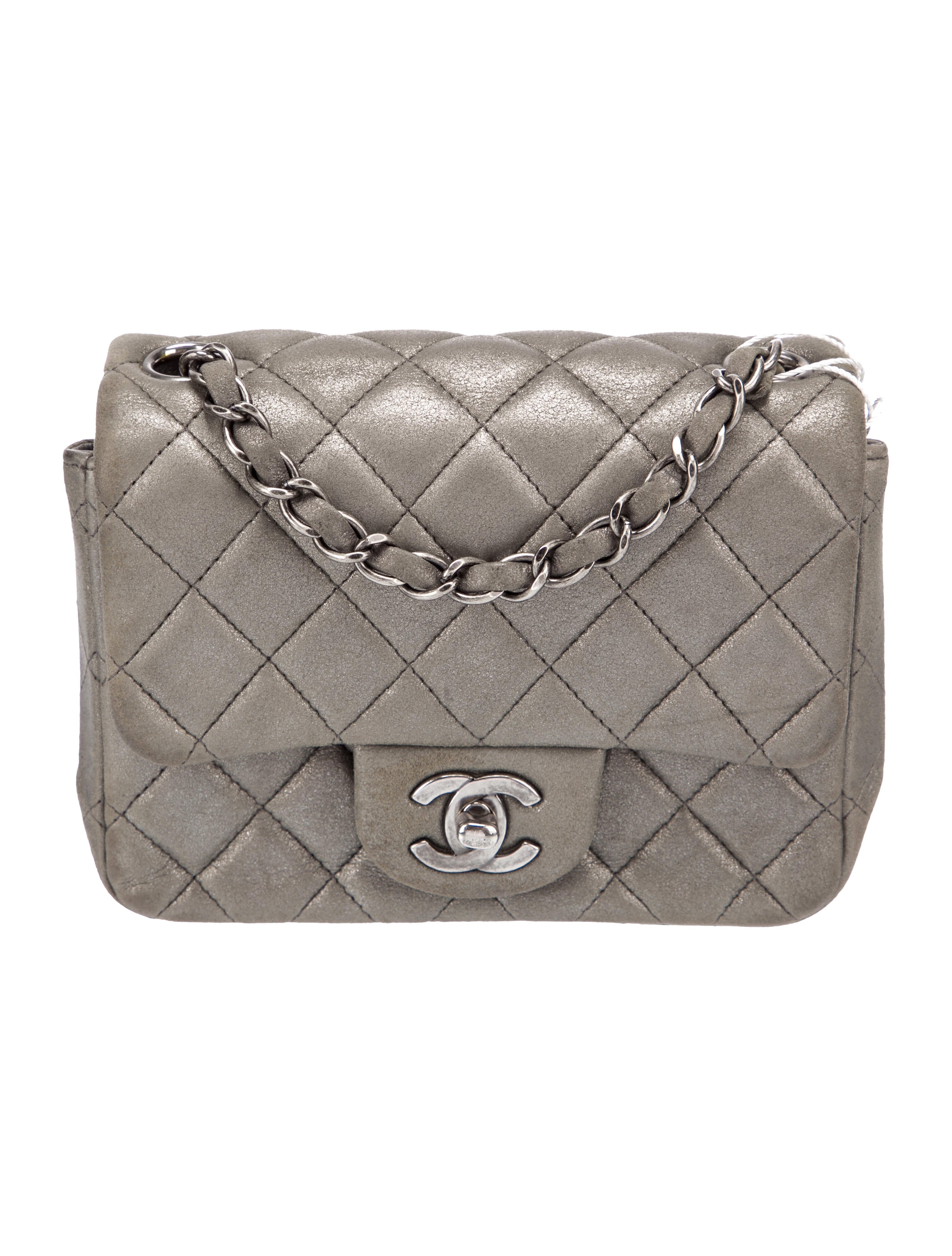 Chanel Enchained Accordion Flap Bag - Grey Shoulder Bags, Handbags ...
