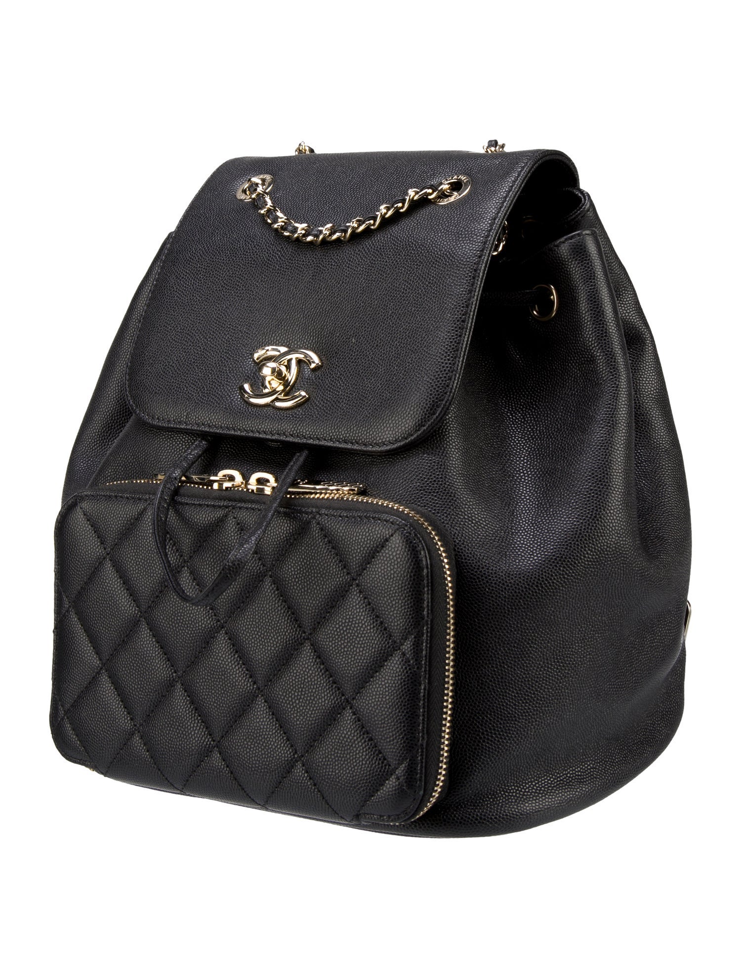 Chanel 2024 Mini Caviar Backpack w/Tags - Black Backpacks, Handbags ...